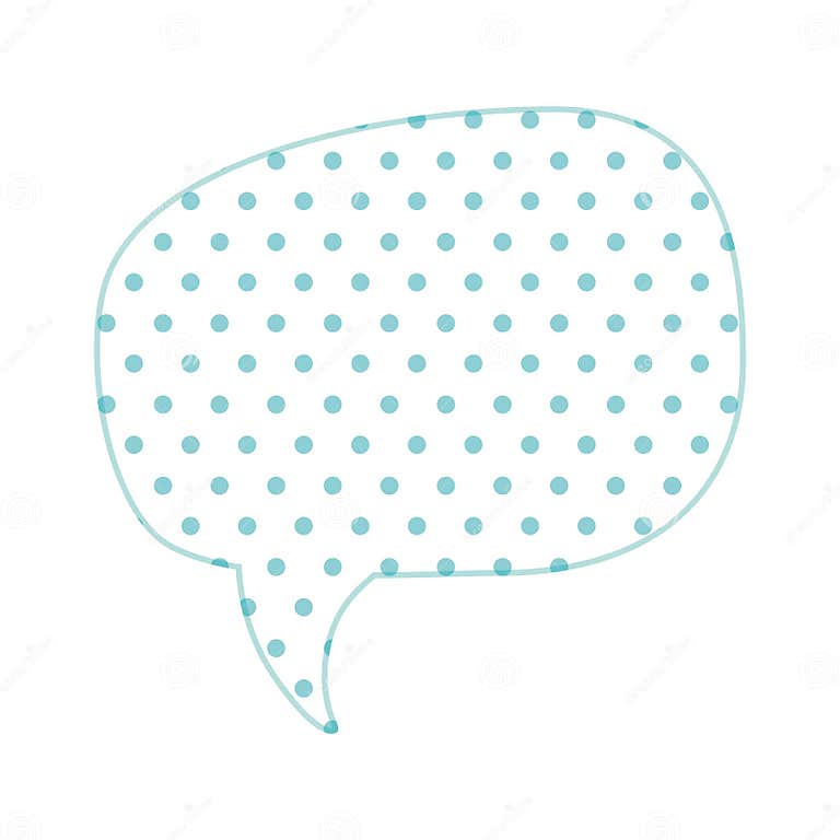 Dotted Silhouette Rounded Rectangle Callout Stock Vector - Illustration ...