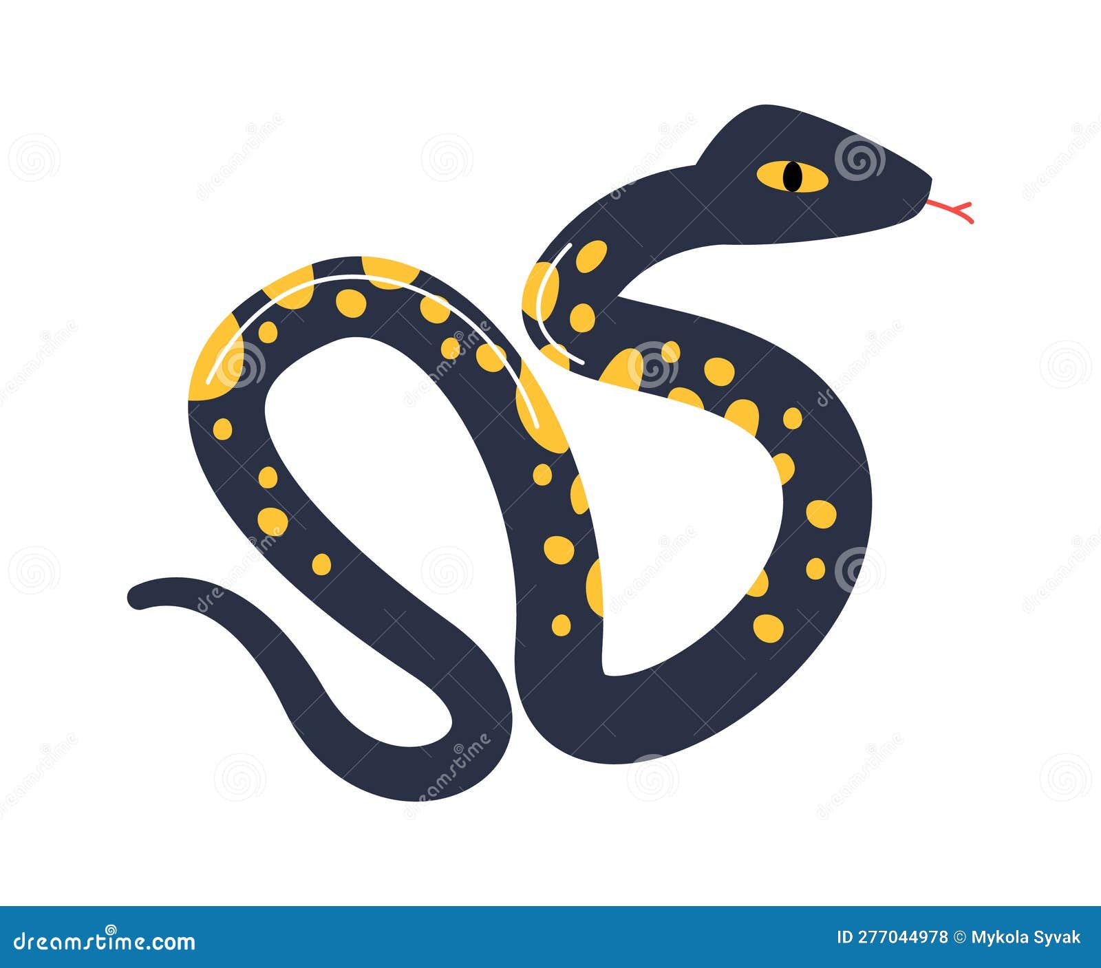 Dotted Snake Reptile stock vector. Illustration of pattern - 277044978