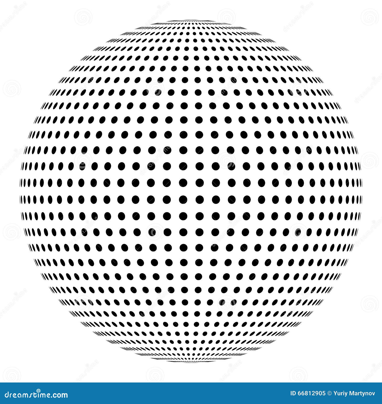 Dotted Sphere Vector Illustration | CartoonDealer.com #26923252