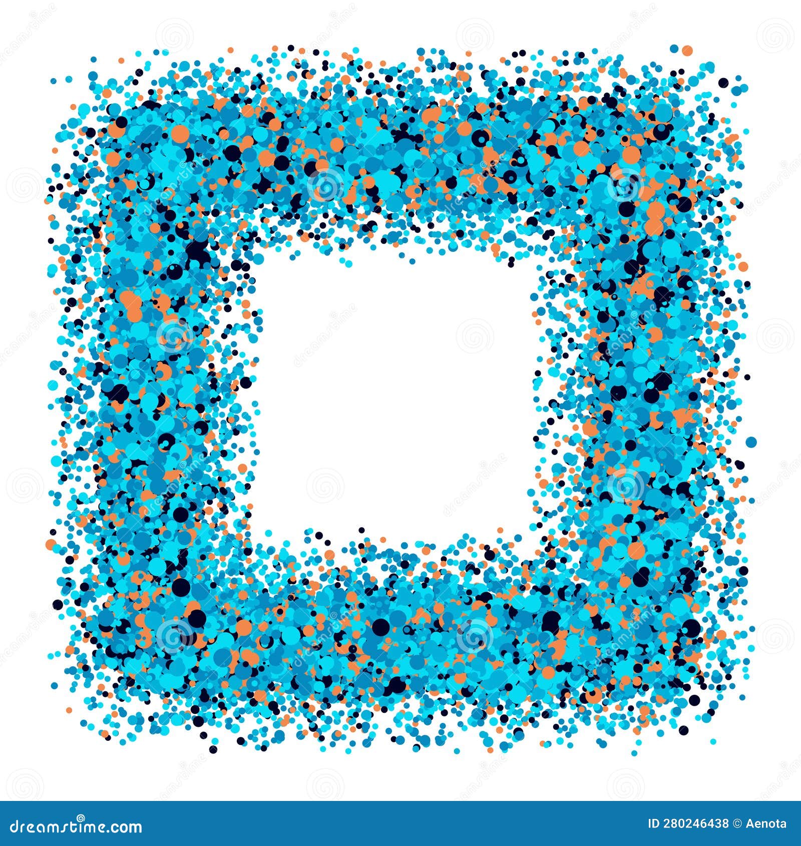 Dotted Square for Design Project Stock Vector - Illustration of ...