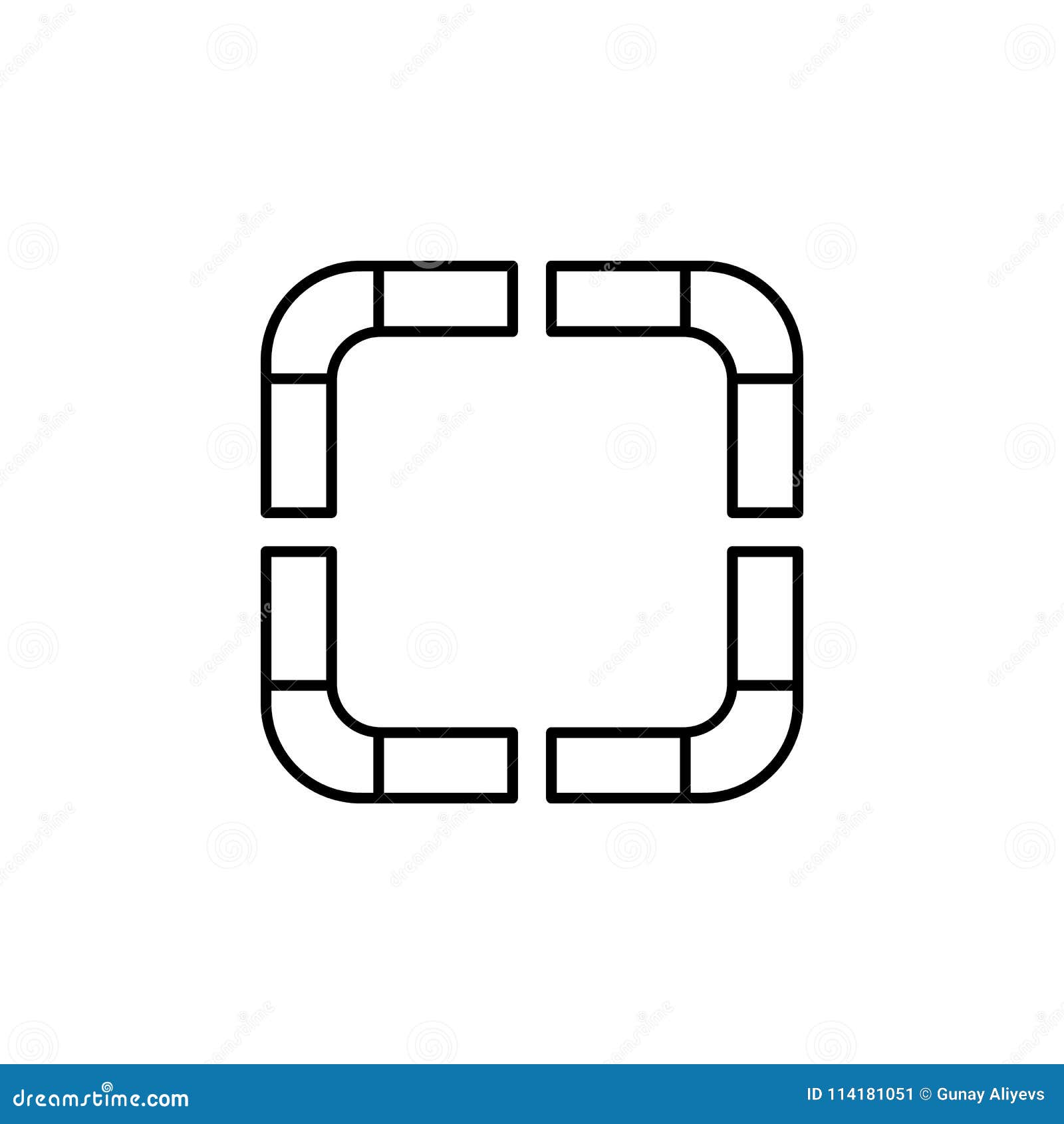 Dotted Square Icon. Element of Simple Icon for Websites, Web Design ...