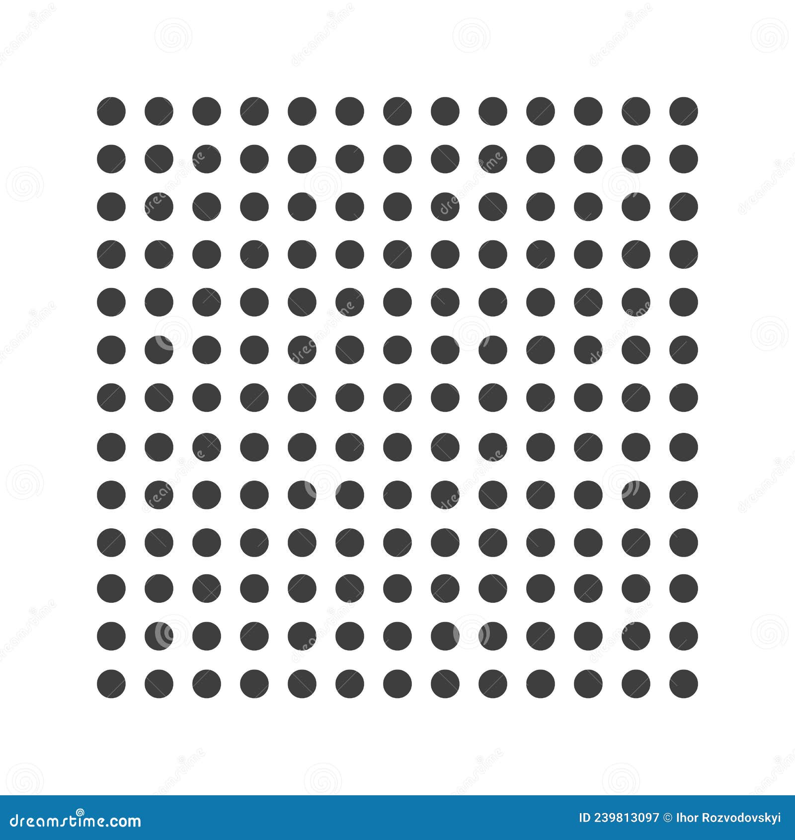 Dotted Square Shape. Dotted Square on a White Background Stock Vector ...