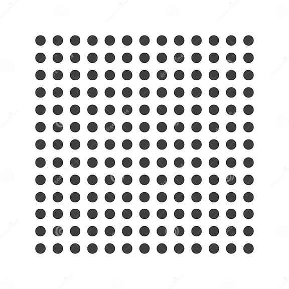 Dotted Square Shape. Dotted Square on a White Background Stock Vector ...