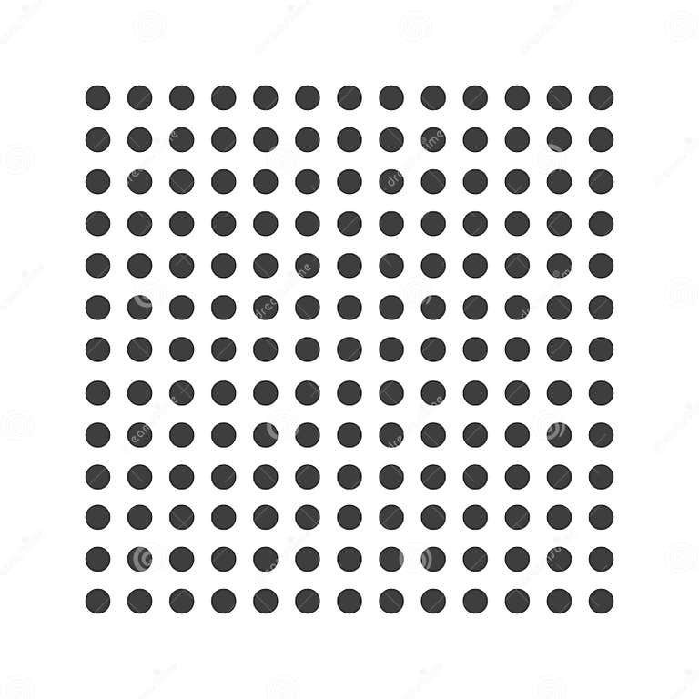Dotted Square Shape. Dotted Square on a White Background Stock Vector ...