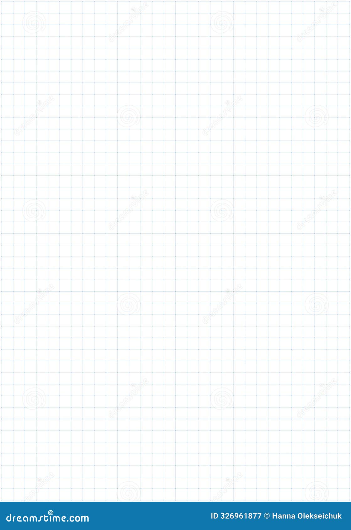 Dotted Squared Blue Grid Graph Paper Template for Notebooks. Pattern ...