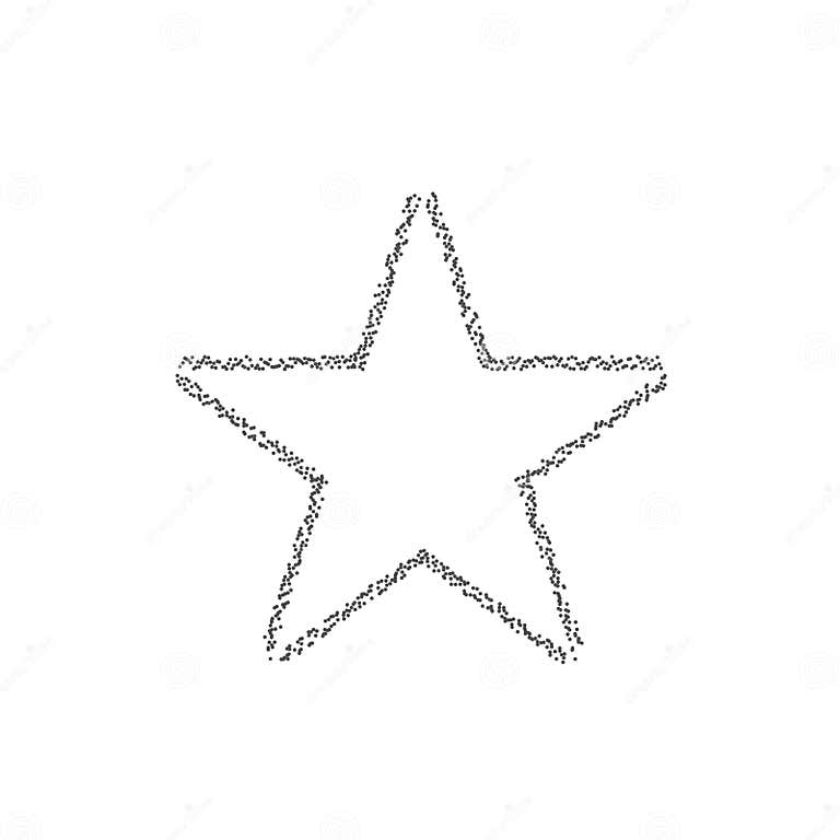 Dotted star shape stock vector. Illustration of label - 106194972