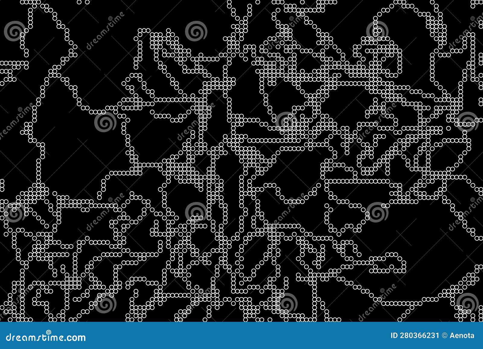 Dotted Structure Background Stock Vector - Illustration of work, plexus ...