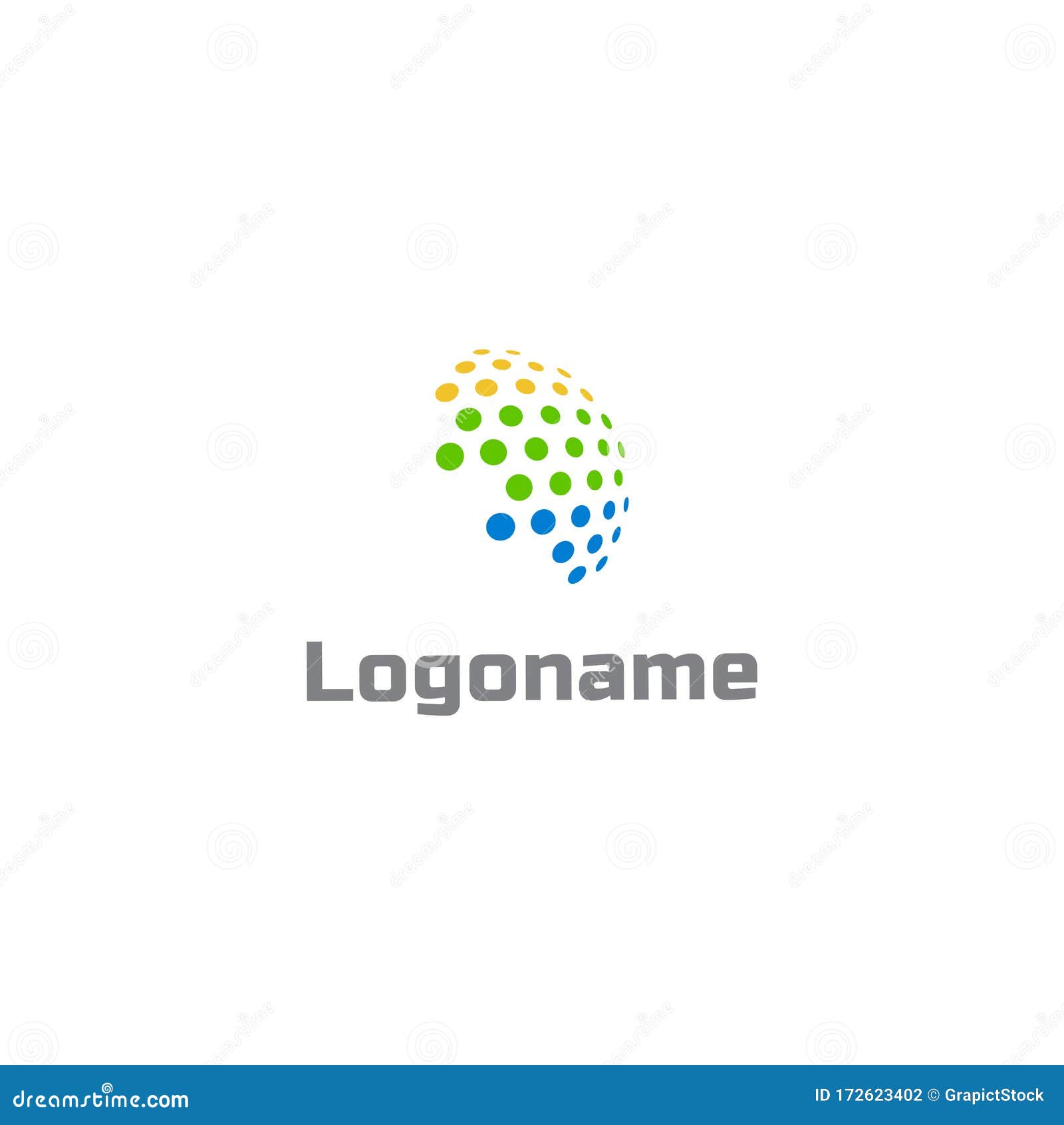 Dotted Style Globe Logo Design Stock Vector - Illustration of business ...