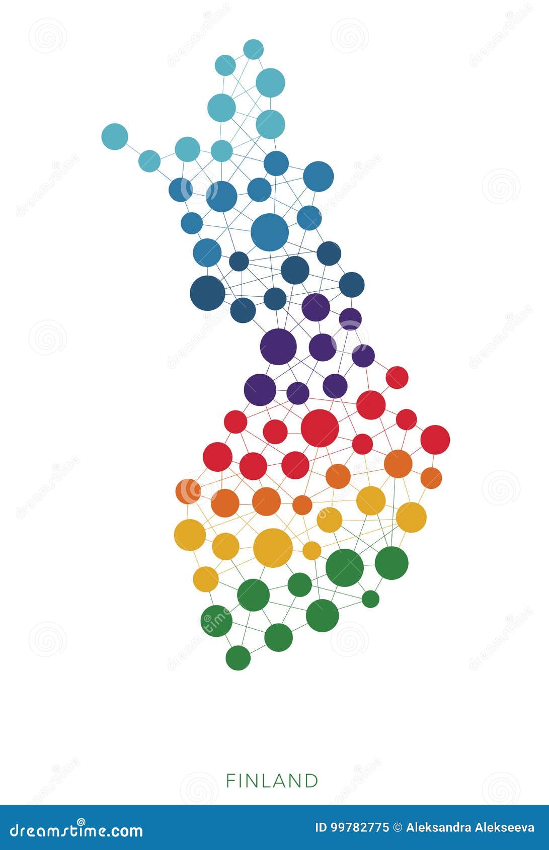 Finland Vector Map Sticker. | CartoonDealer.com #93381575