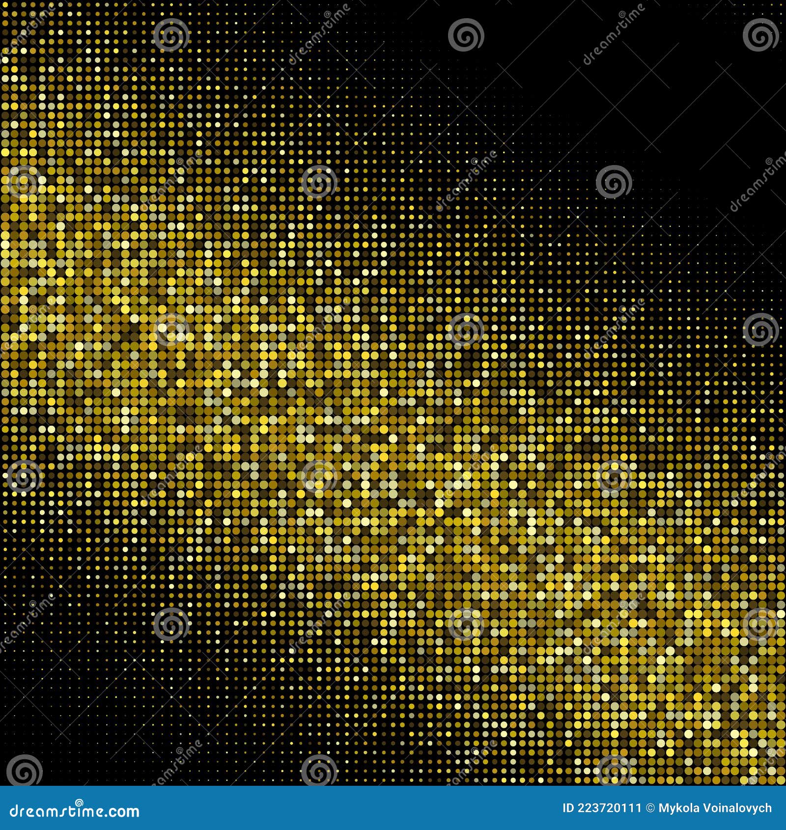 Dotted Texture. Golden Dots Vector Texture Background Stock ...