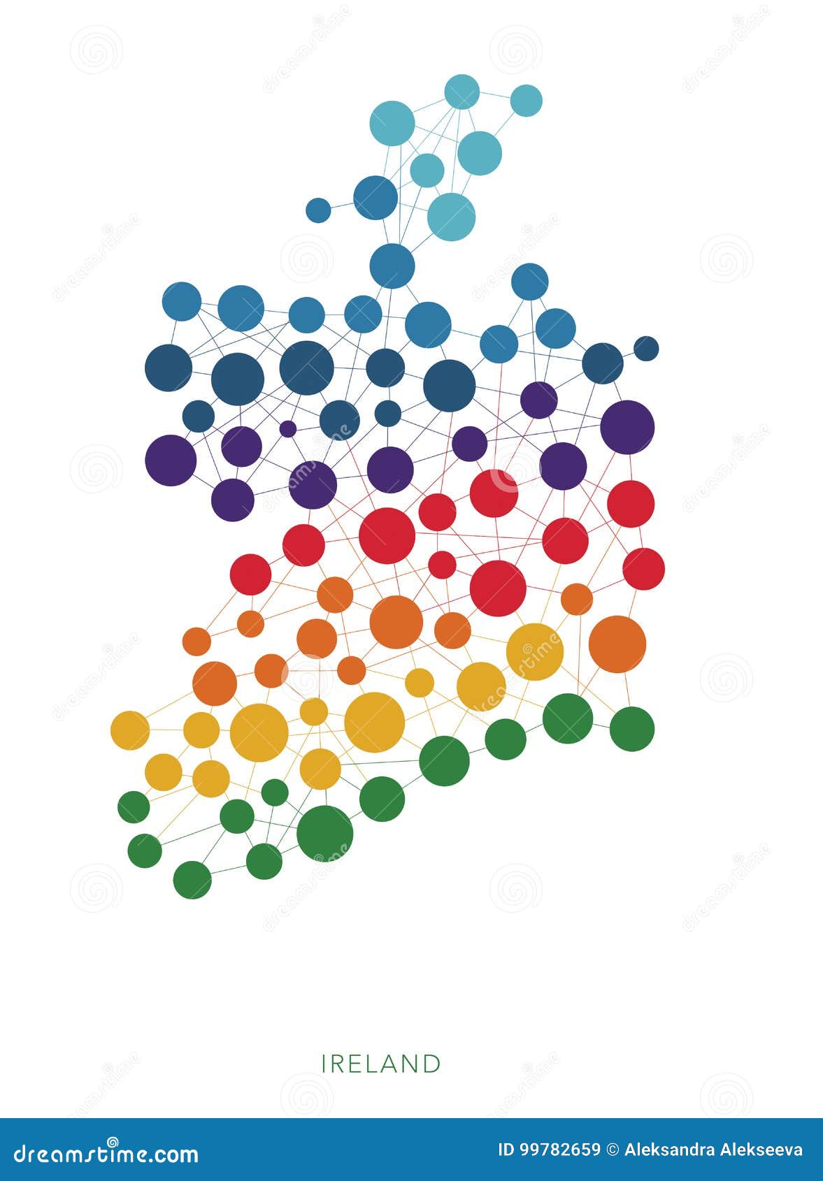 Dotted Texture Ireland Vector Background Stock Vector - Illustration of ...