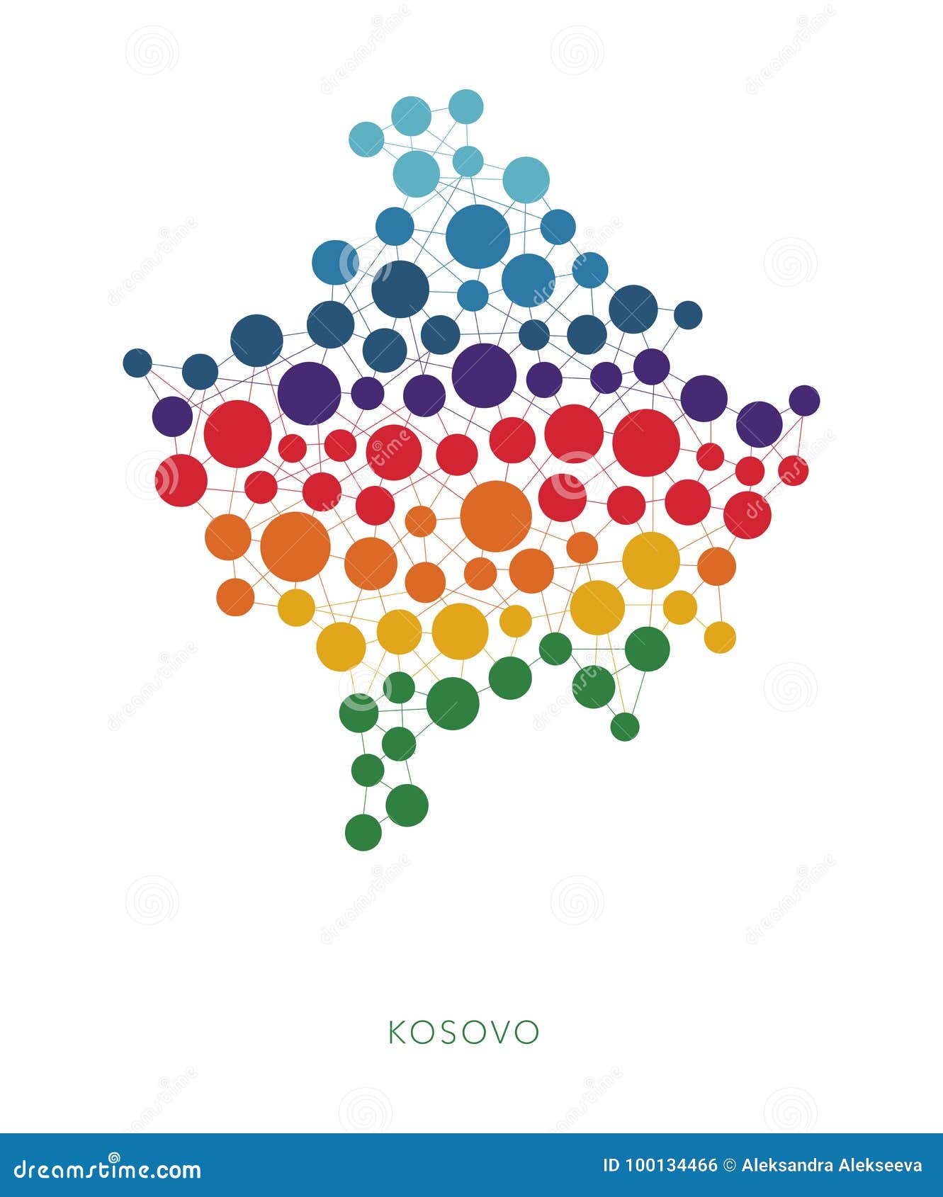 Kosovo. Map Of Kosovo, Vector Silhouette. Stock Photography ...