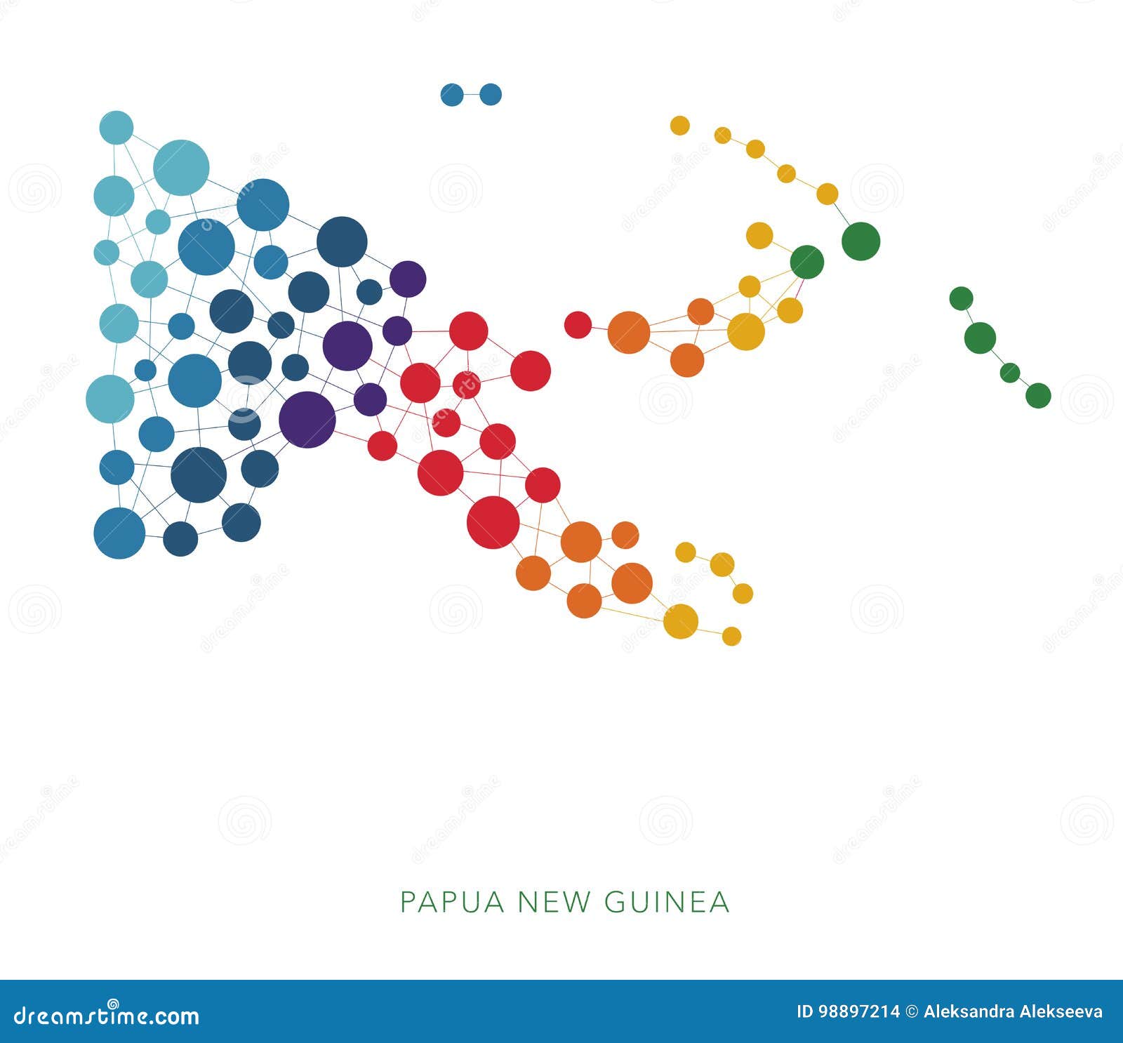 Dotted Texture Papua New Guinea Vector Background Stock Vector ...