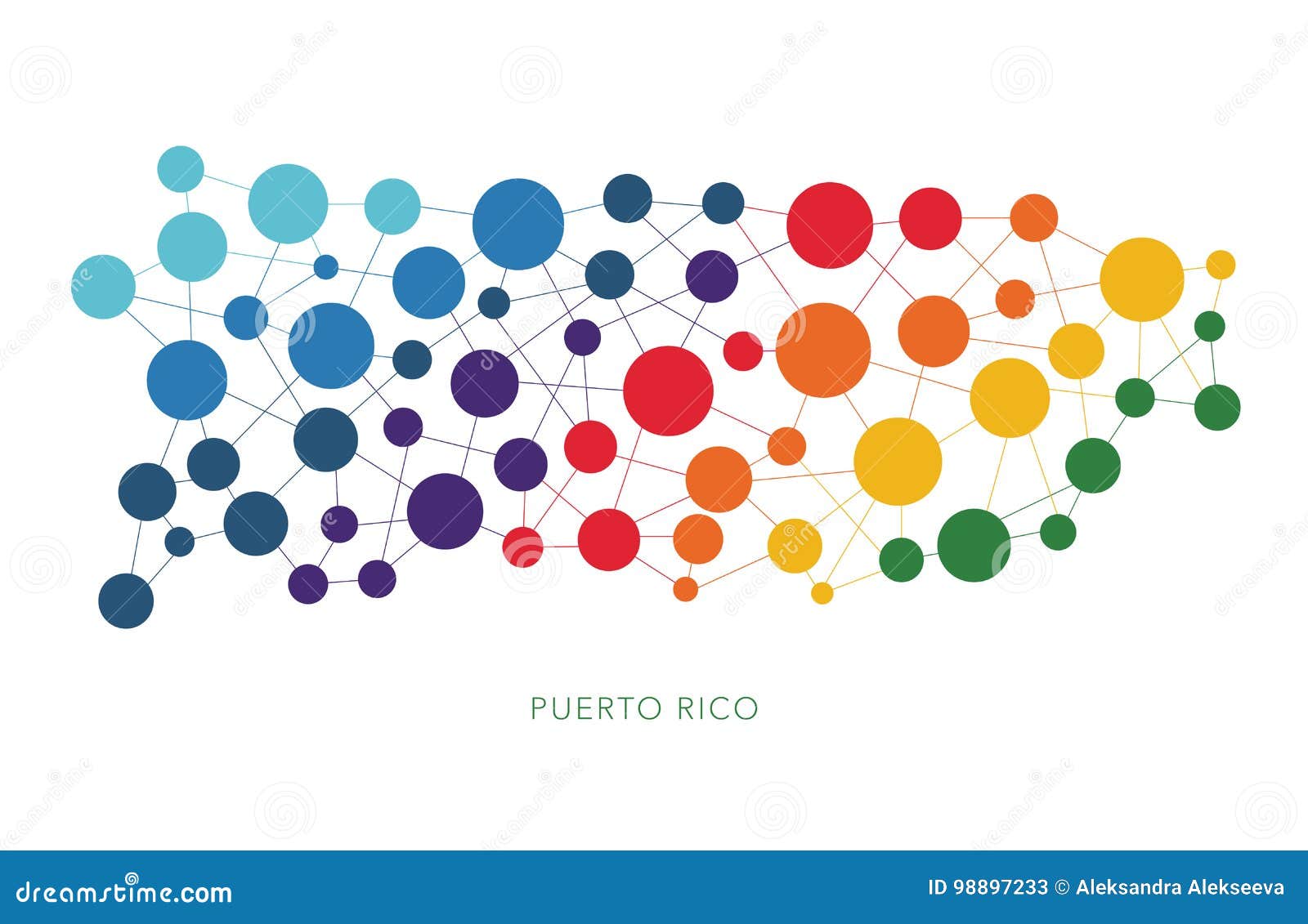 Dotted Texture Puerto Rico Vector Background Stock Vector ...