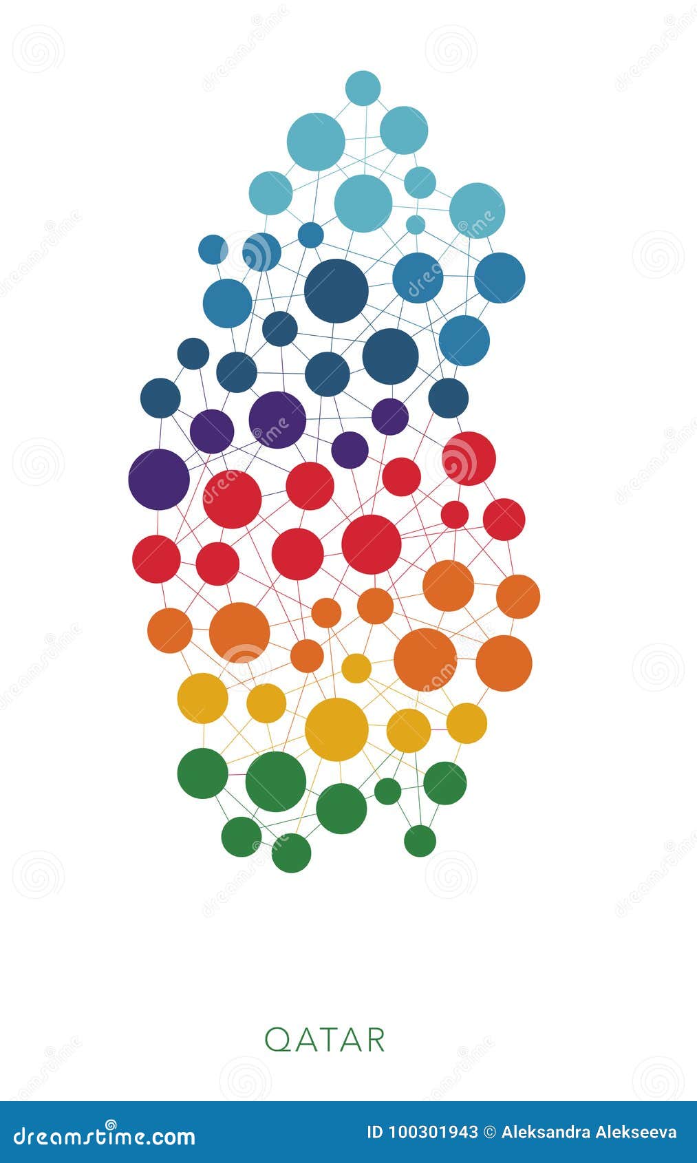 Dotted Texture Qatar Vector Background Stock Vector - Illustration of ...