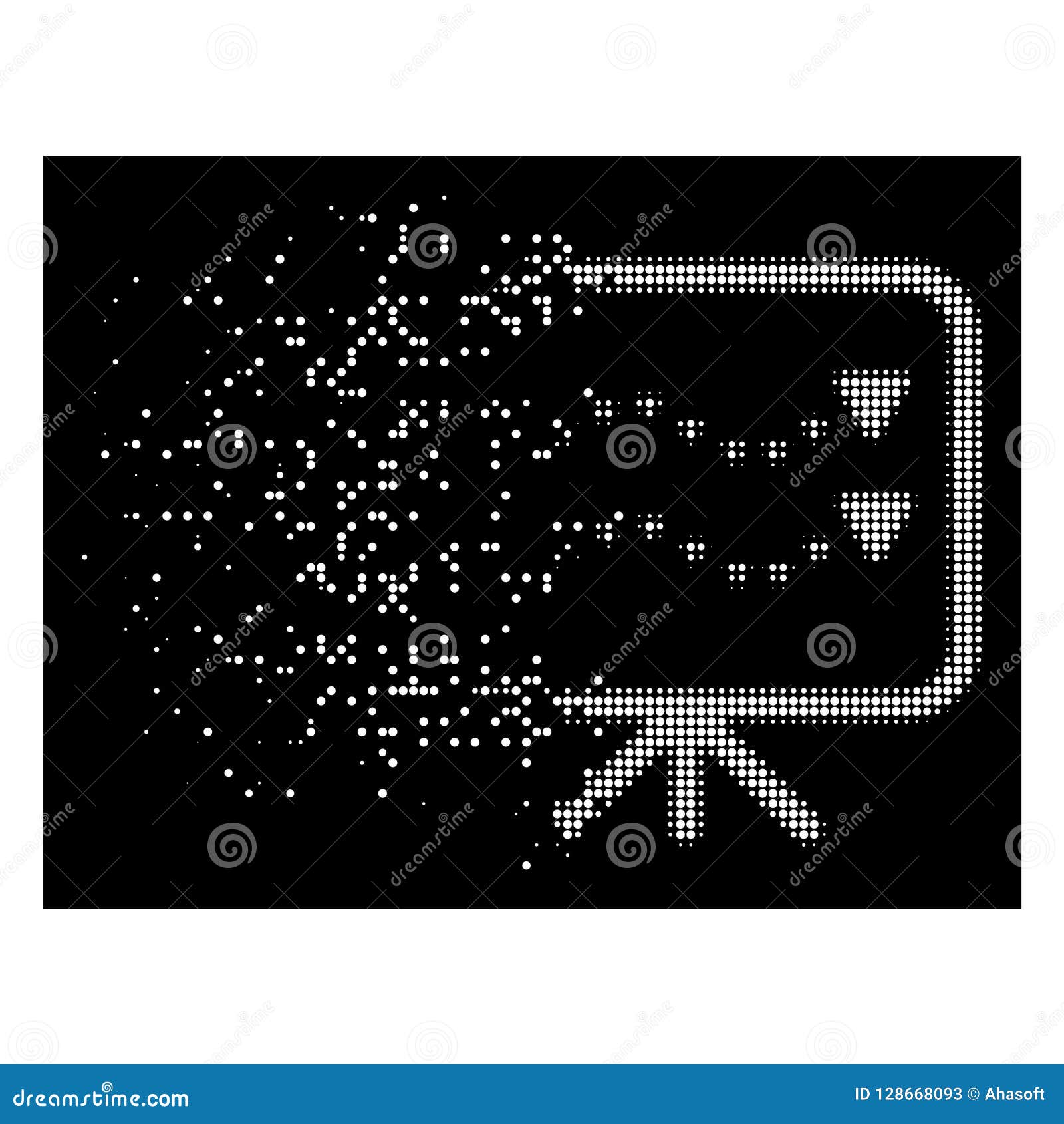 Moving Dotted Halftone Dotted Gauss Plot Icon Cartoon Vector ... Moving Dotted Halftone Dotted Gauss Plot Icon Cartoon Vector ...