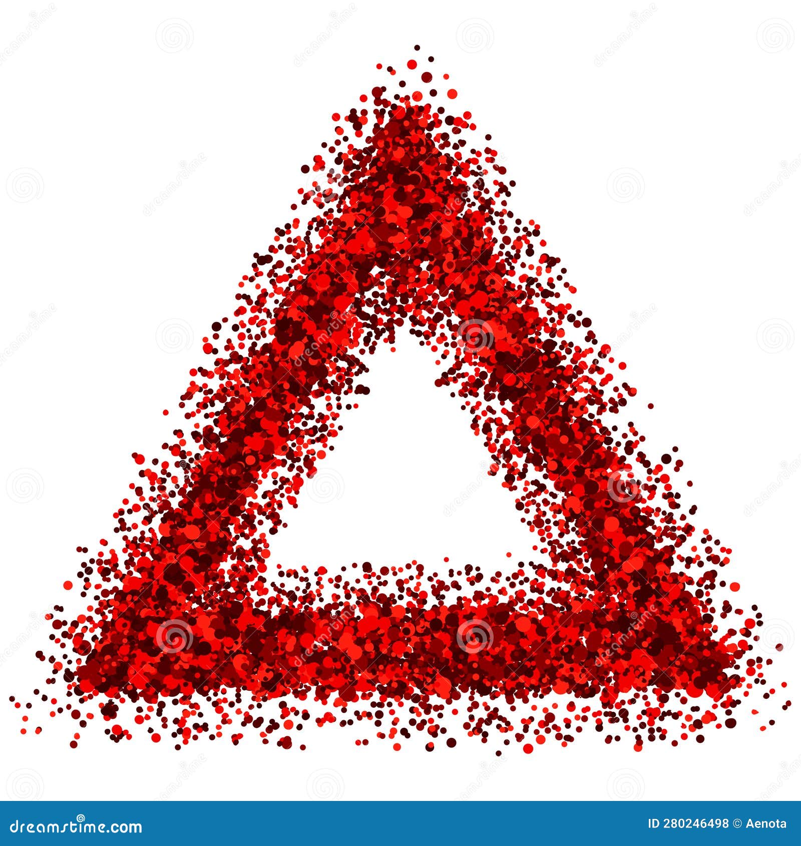 Dotted Triangle for Design Project - 3D Illusion Stock Vector ...