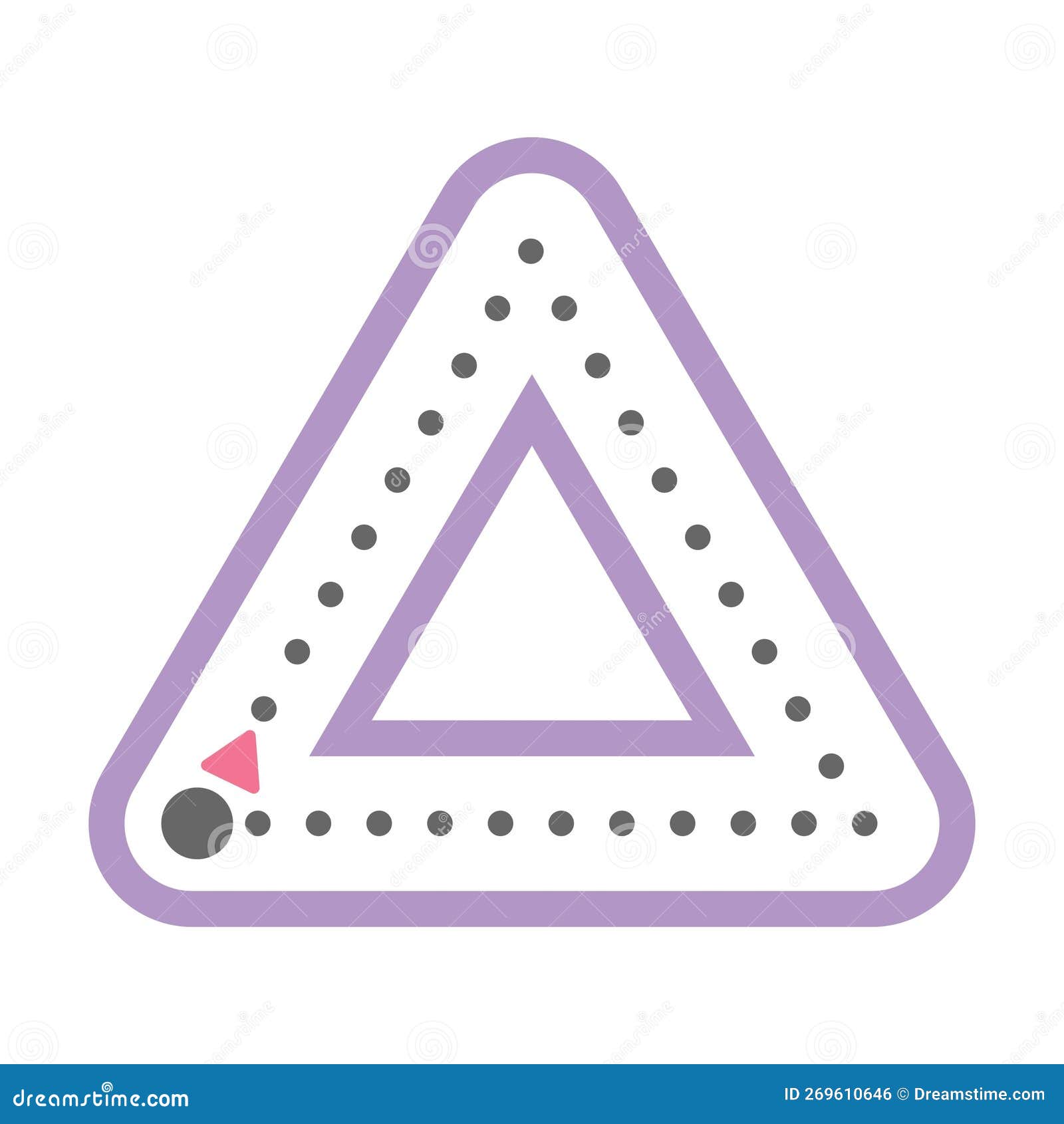 Dotted Triangle Shape for Tracing Lines for Preschool and Kindergarten ...
