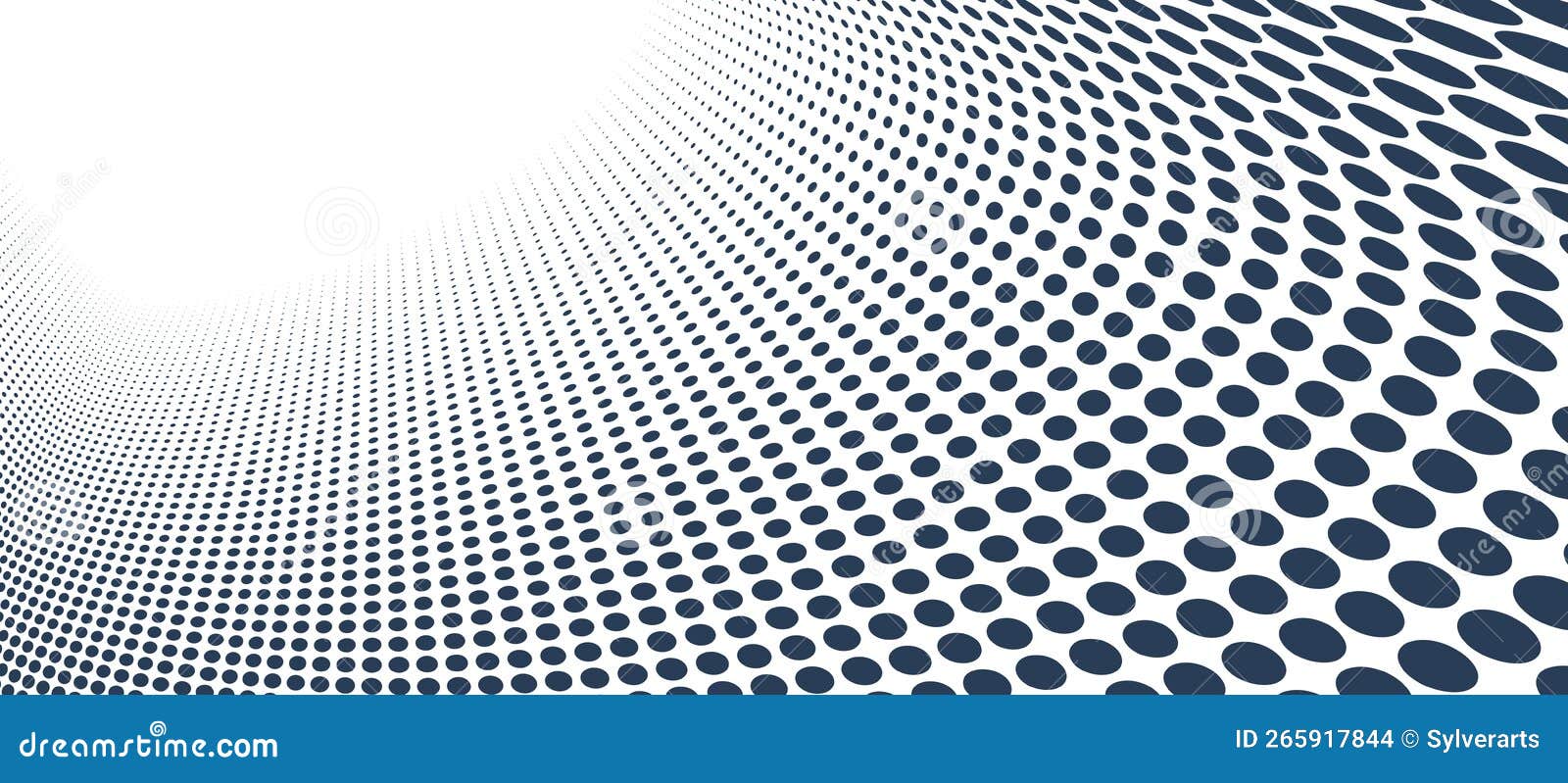 Dotted Vector Abstract Background, Black Dots in Perspective Flow ...