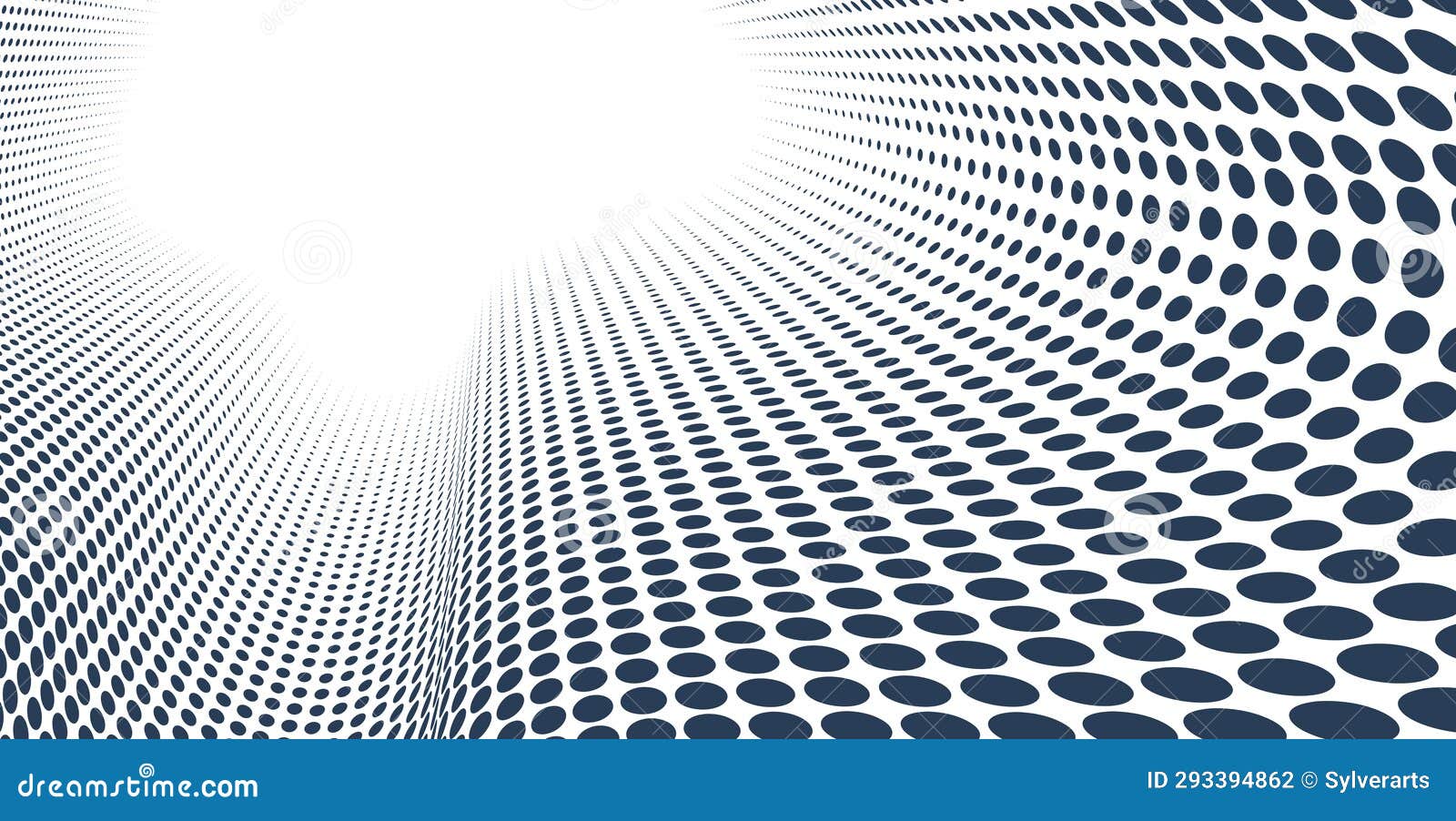 Dotted Vector Abstract Background, Black Dots in Perspective Flow ...