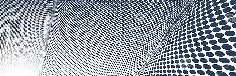 Dotted Vector Abstract Background, Black Dots in Perspective Flow ...