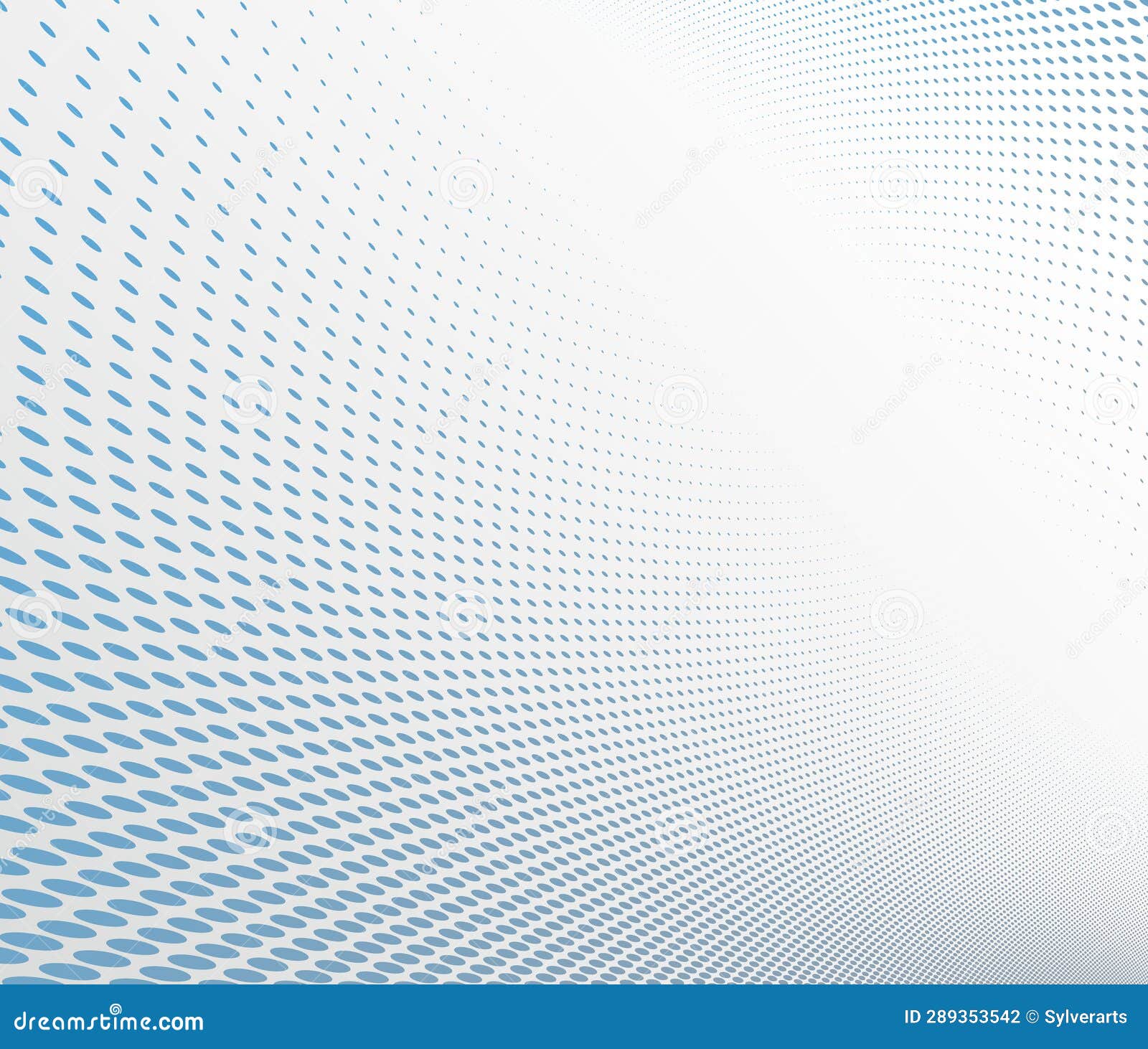 Dotted Vector Abstract Background, Blue and Grey Dots in Perspective ...