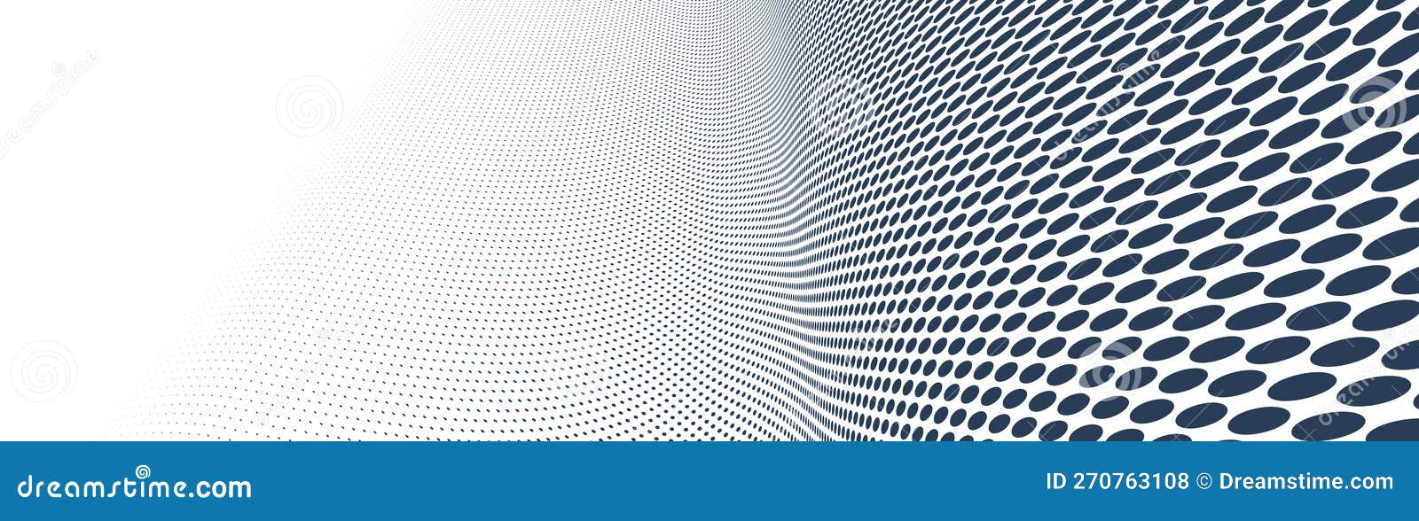 Dotted Vector Abstract Background, Light Grey Dots in Perspective Flow ...