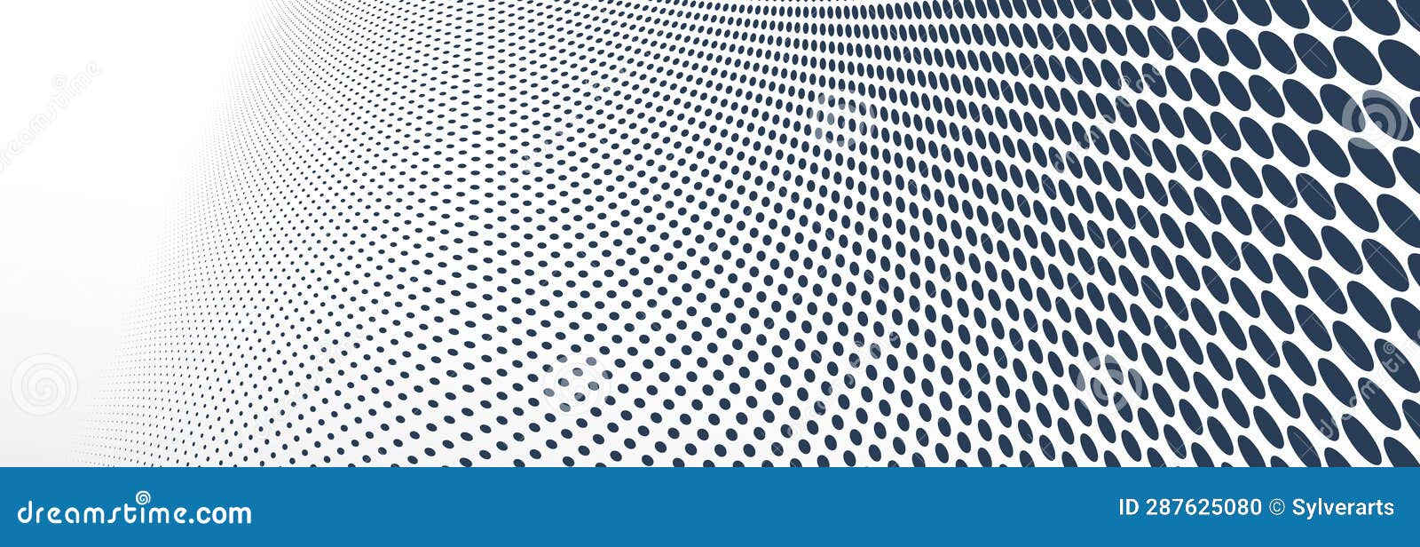 Dotted Vector Abstract Background, Light Grey Dots in Perspective Flow ...