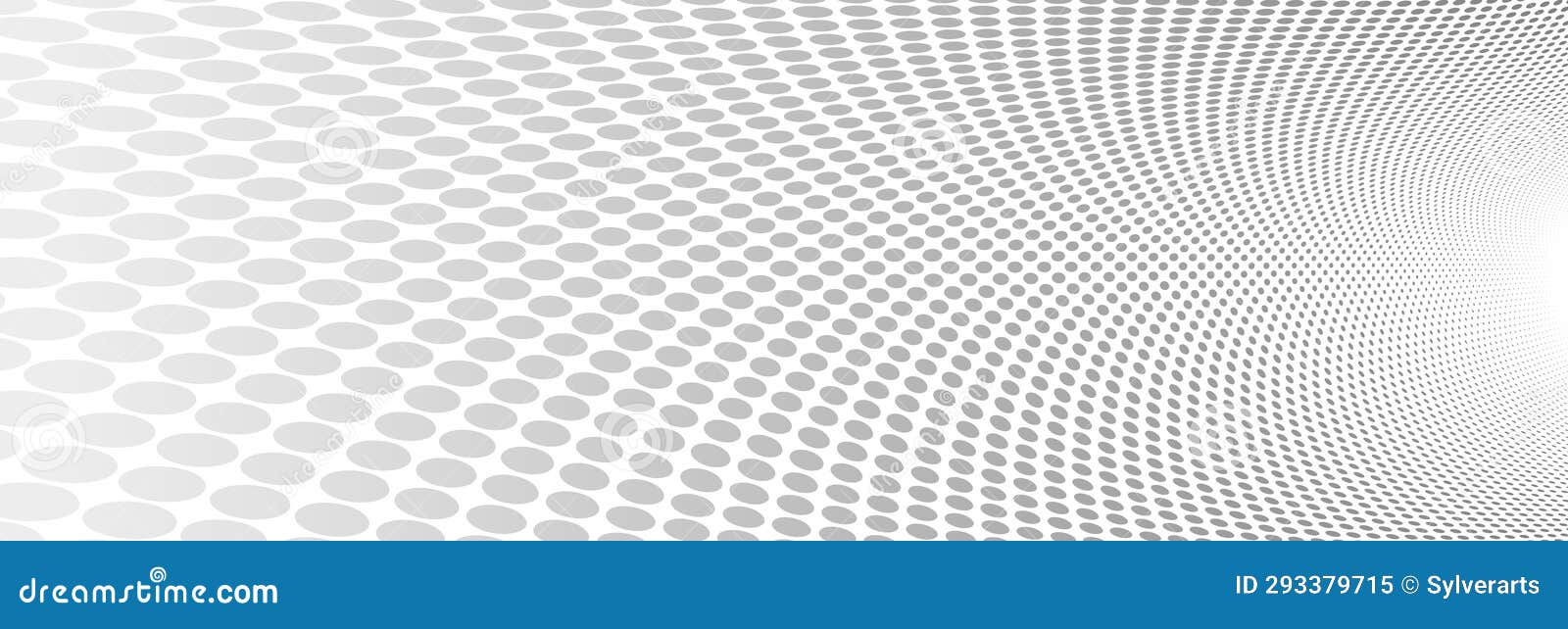 Dotted Vector Abstract Background, Light Grey Dots in Perspective Flow ...