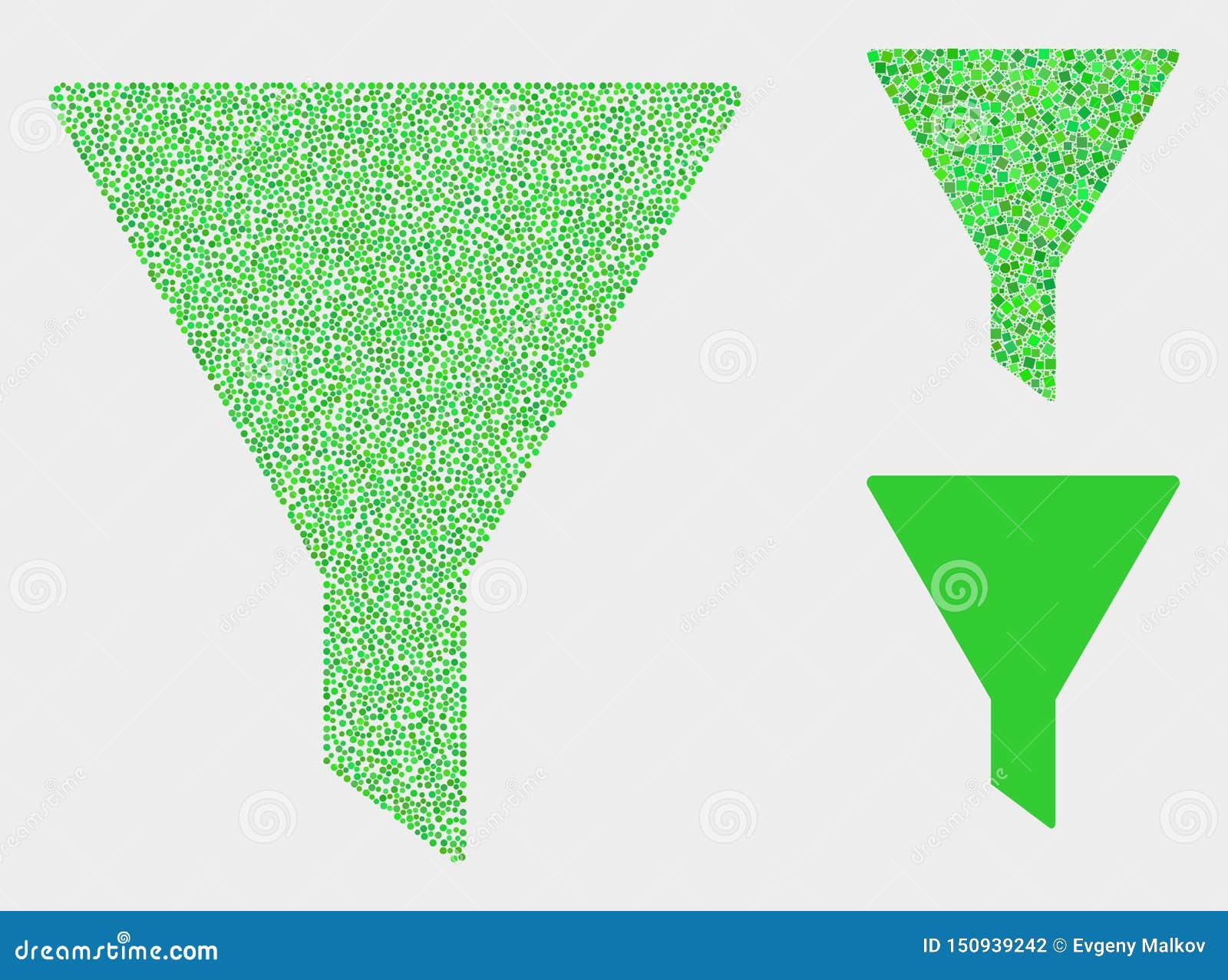 Dotted Vector Filter Icons stock vector. Illustration of bottleneck ...