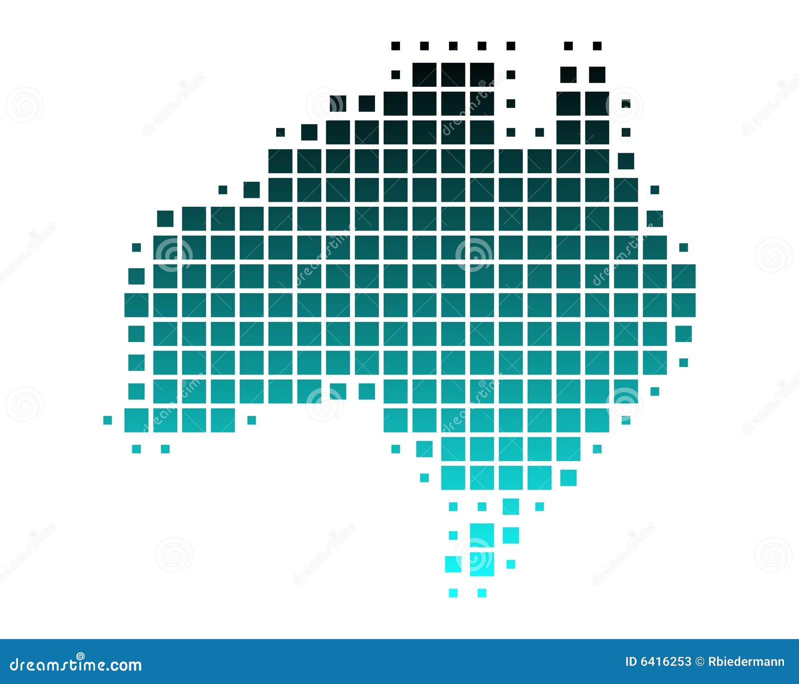 Dotted Vector Map of Australia Stock Vector - Illustration of turquoise ...