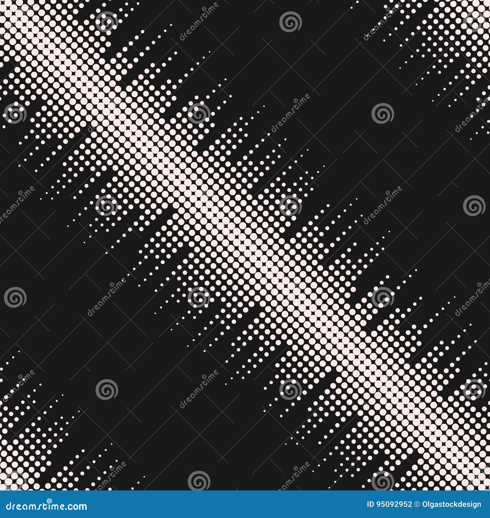 Dotted Vector Seamless Pattern. Dynamic Visual Effect, Diagonal Lines ...