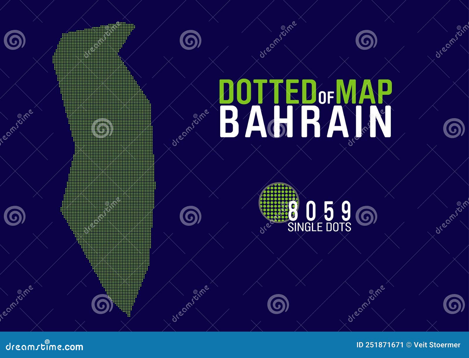 Pixel Map Of Bahrain. Vector Dotted Map Of Bahrain Isolated On White ...