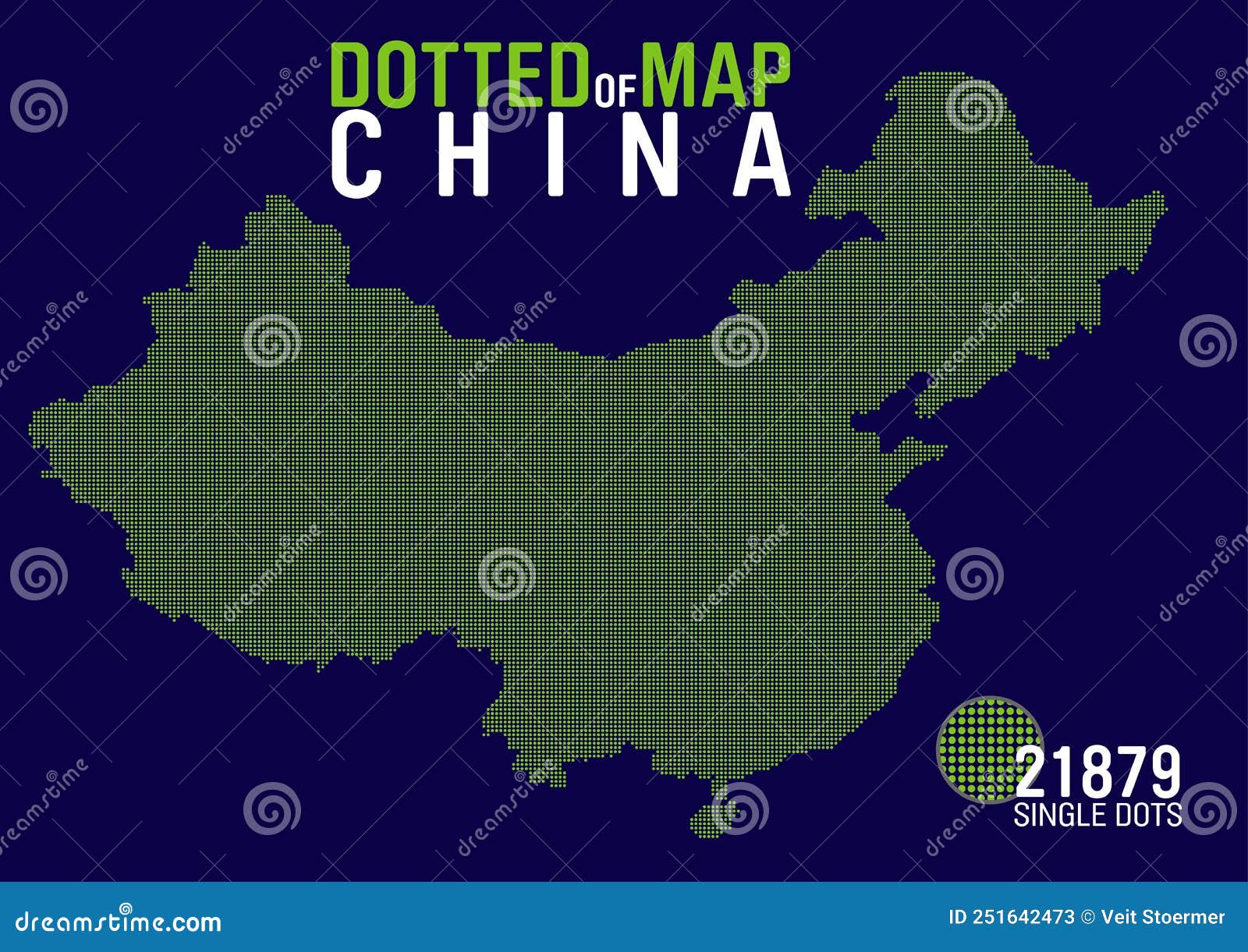 China Map With Individual States Separated, Infographics Blank Vector ...