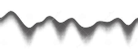 Dotted Wave Background. Halftone Abstract Vector Gradient. Particle Flow Fade. Textured Fluid ...