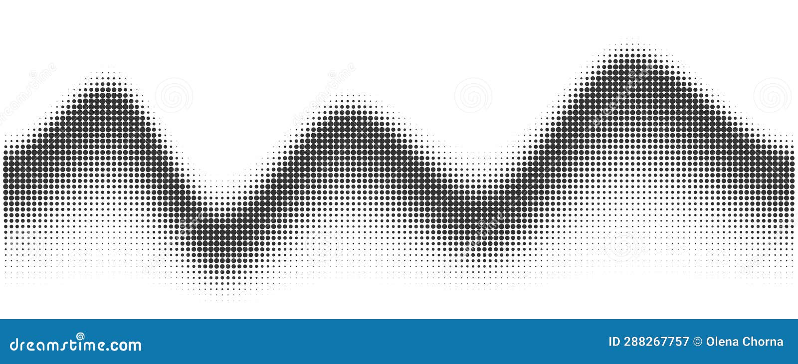 Dotted Wave Background. Halftone Abstract Vector Gradient. Particle Flow Fade. Textured Fluid ...