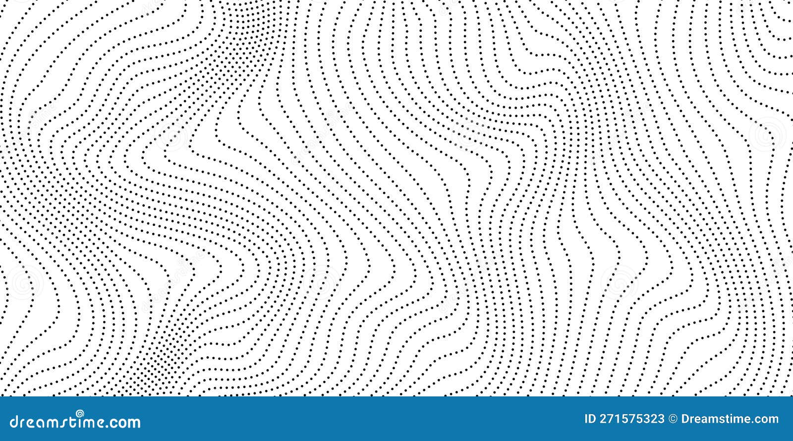 Dotted Wave Lines Background. Abstract Stripes Texture. Warped and ...