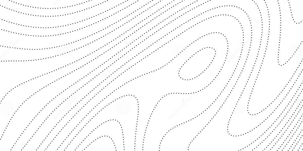 Dotted Wave Lines Background. Abstract Wavy Texture. Warped Curved ...