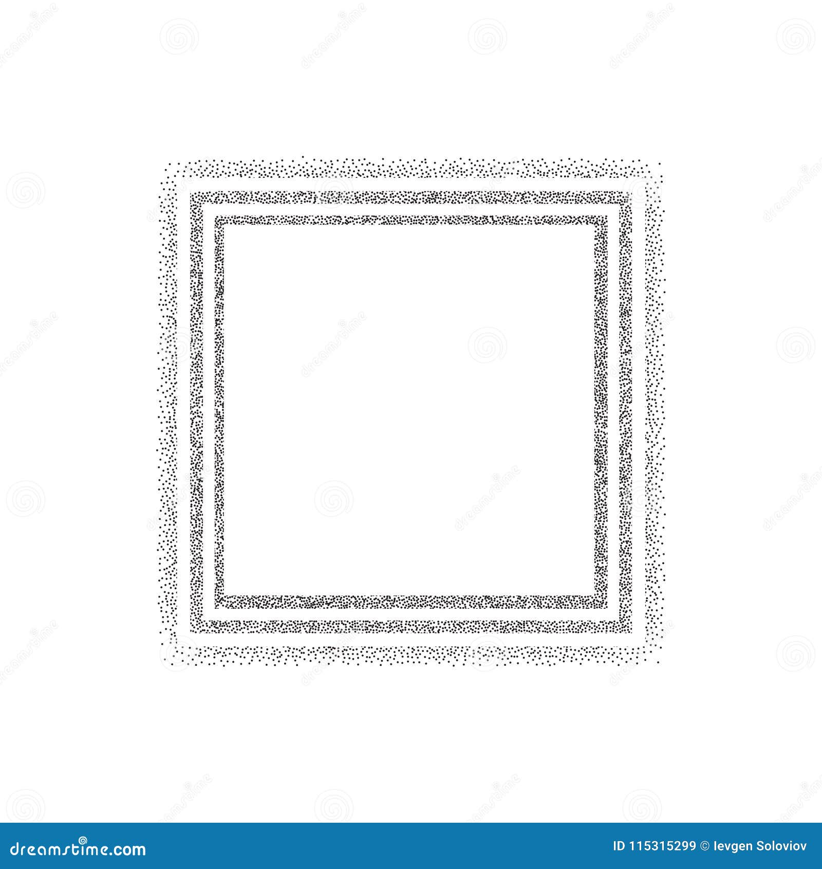 Dotted white square frame stock vector. Illustration of cover - 115315299