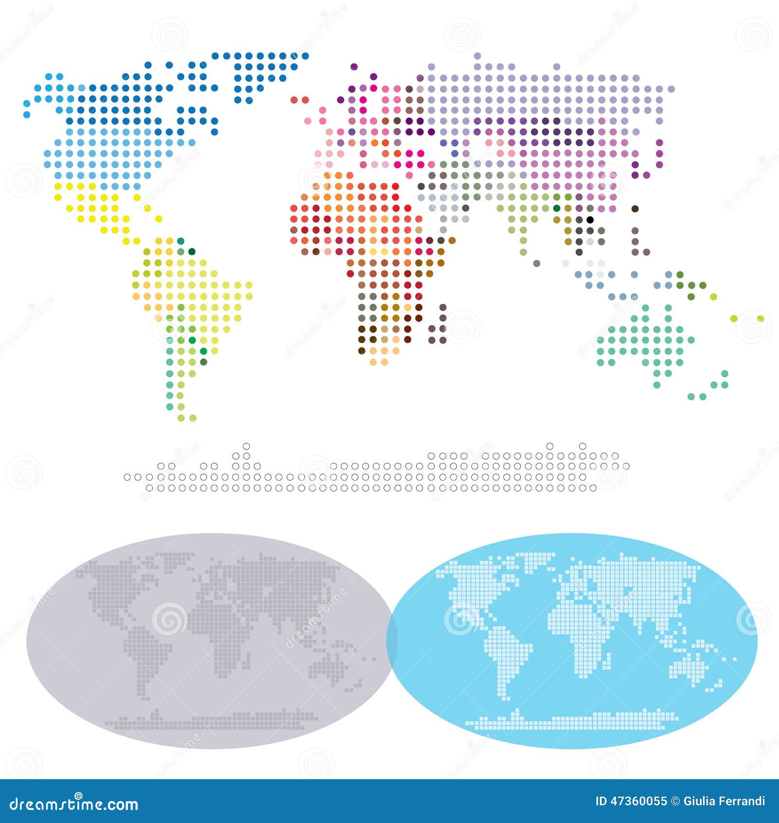 World Map, Continents Of The Planet. Globe Similar Worldmap Icon ...