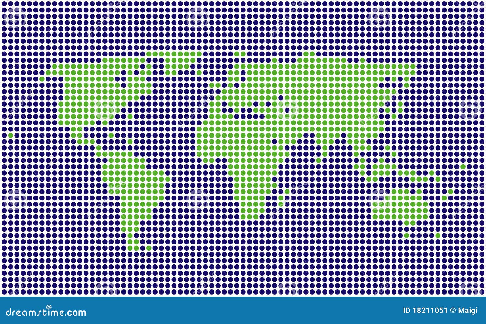 Dotted world map stock illustration. Illustration of worldmap - 18211051