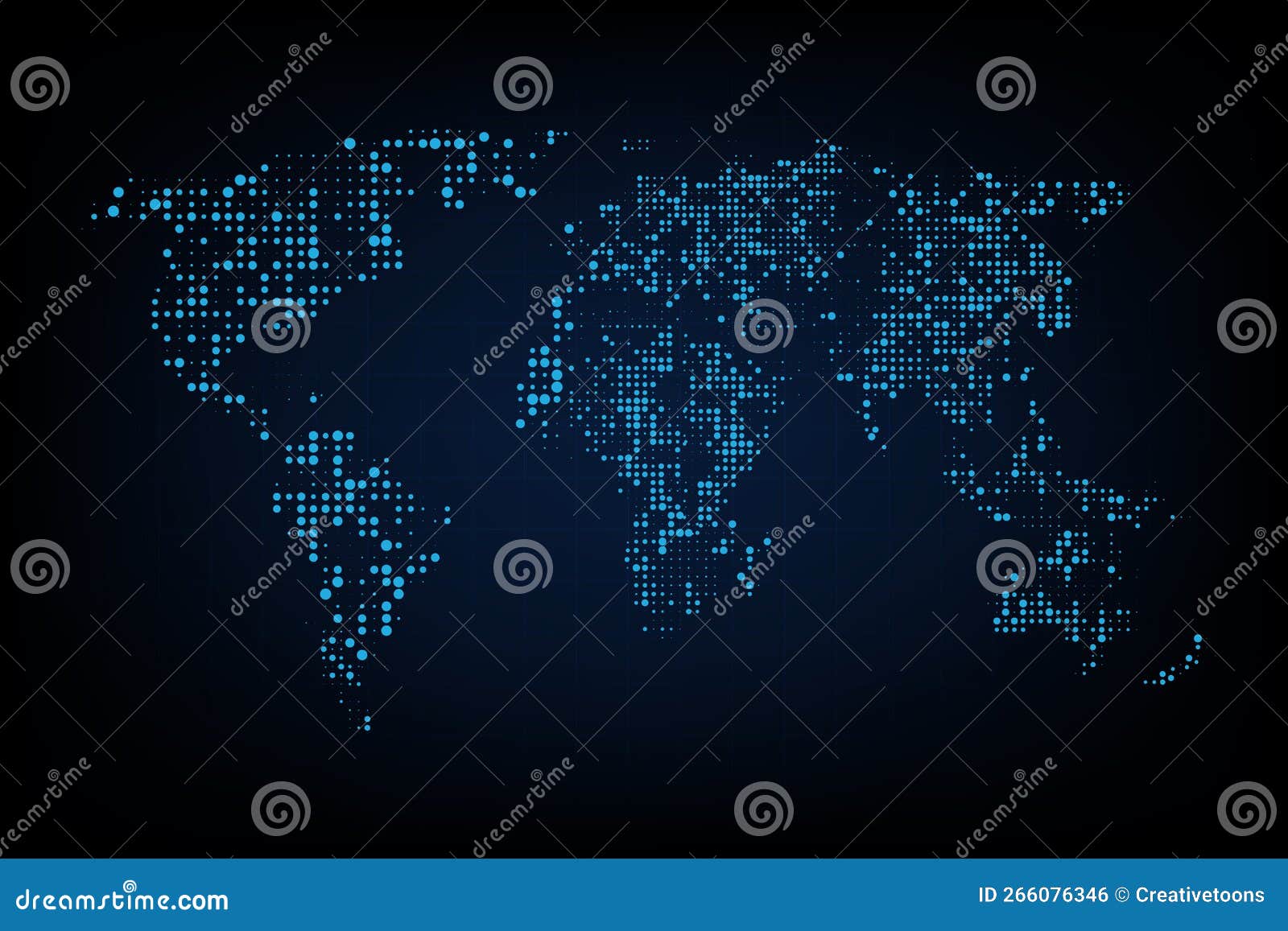 Dotted World Map. Abstract Computer Graphic World Map of Blue Round ... Dotted World Map. Abstract Computer Graphic World Map of Blue Round ...