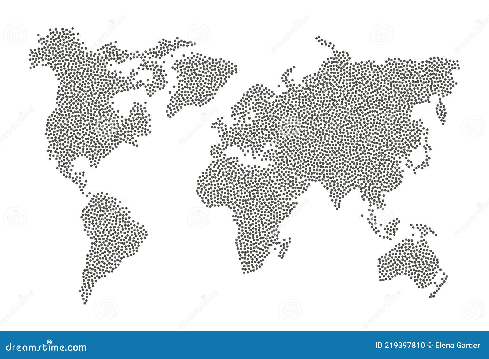 Dotted World Map. Abstract Infographic Isolated Vector Worldmap Stock ...