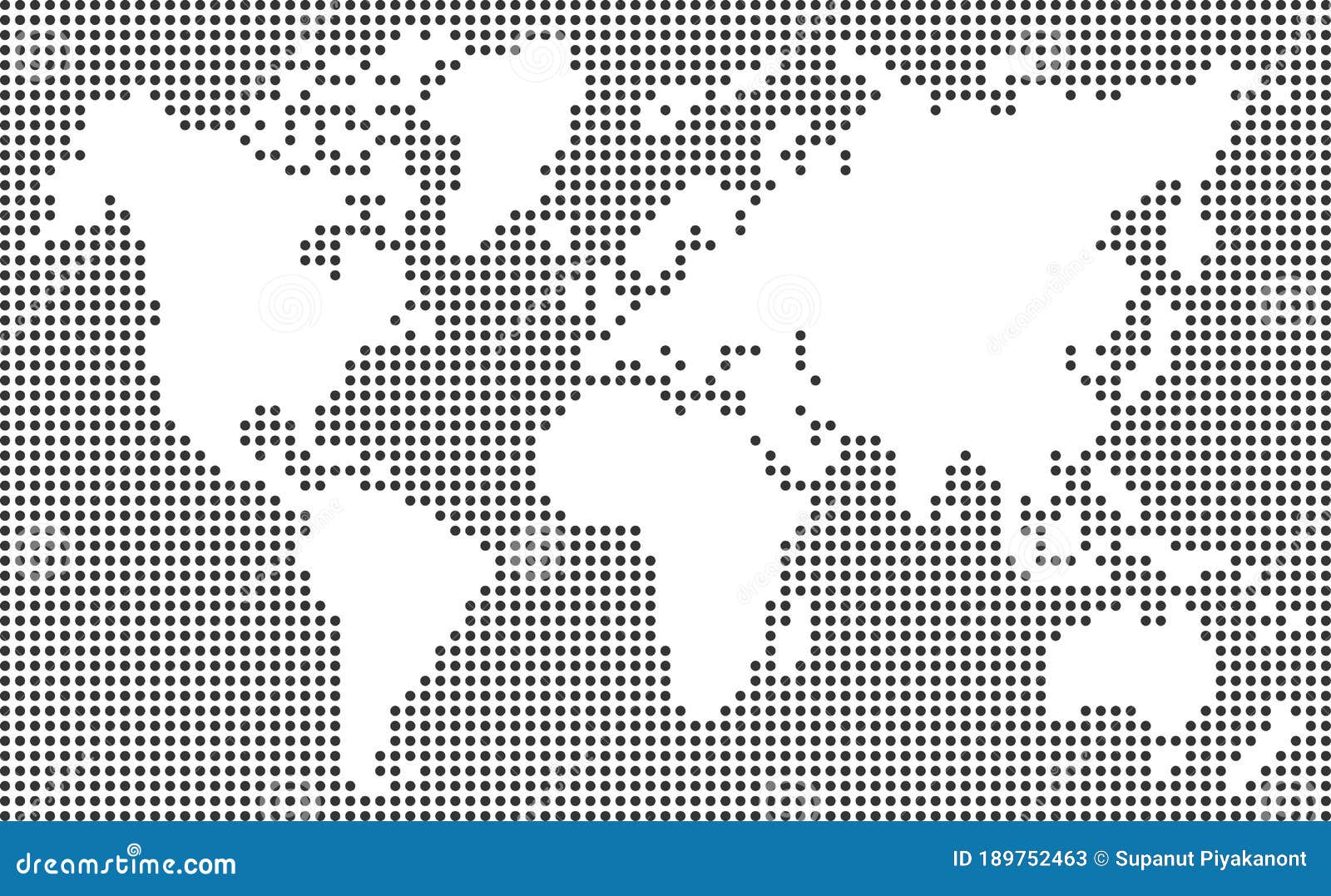 Dotted world map vector editorial stock photo. Illustration of america ...