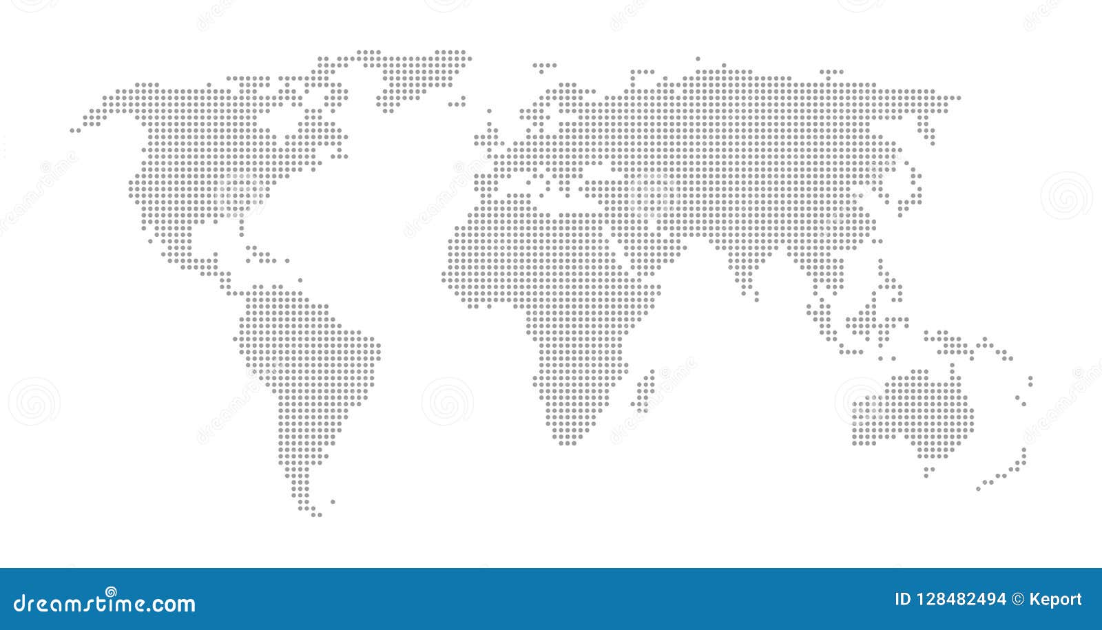 World Map Light Grey Dotted Stock Illustrations – 890 World Map Light ...