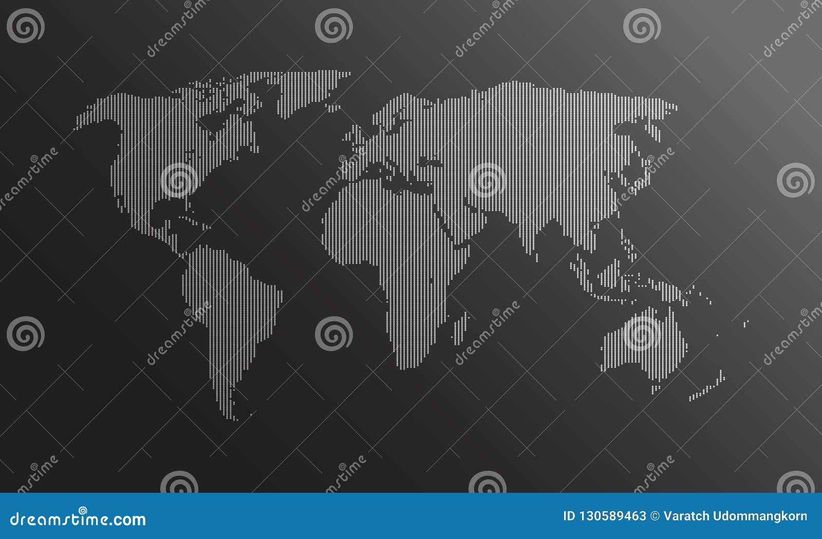 Dotted World Map Vector, Flat Earth Map For Website, Annual Report ...
