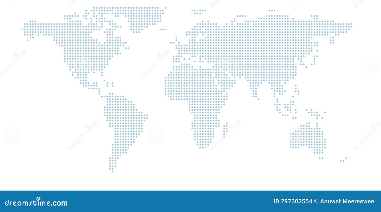 Dotted World Map.the Vector Halftone Circles that Form the World Map ...