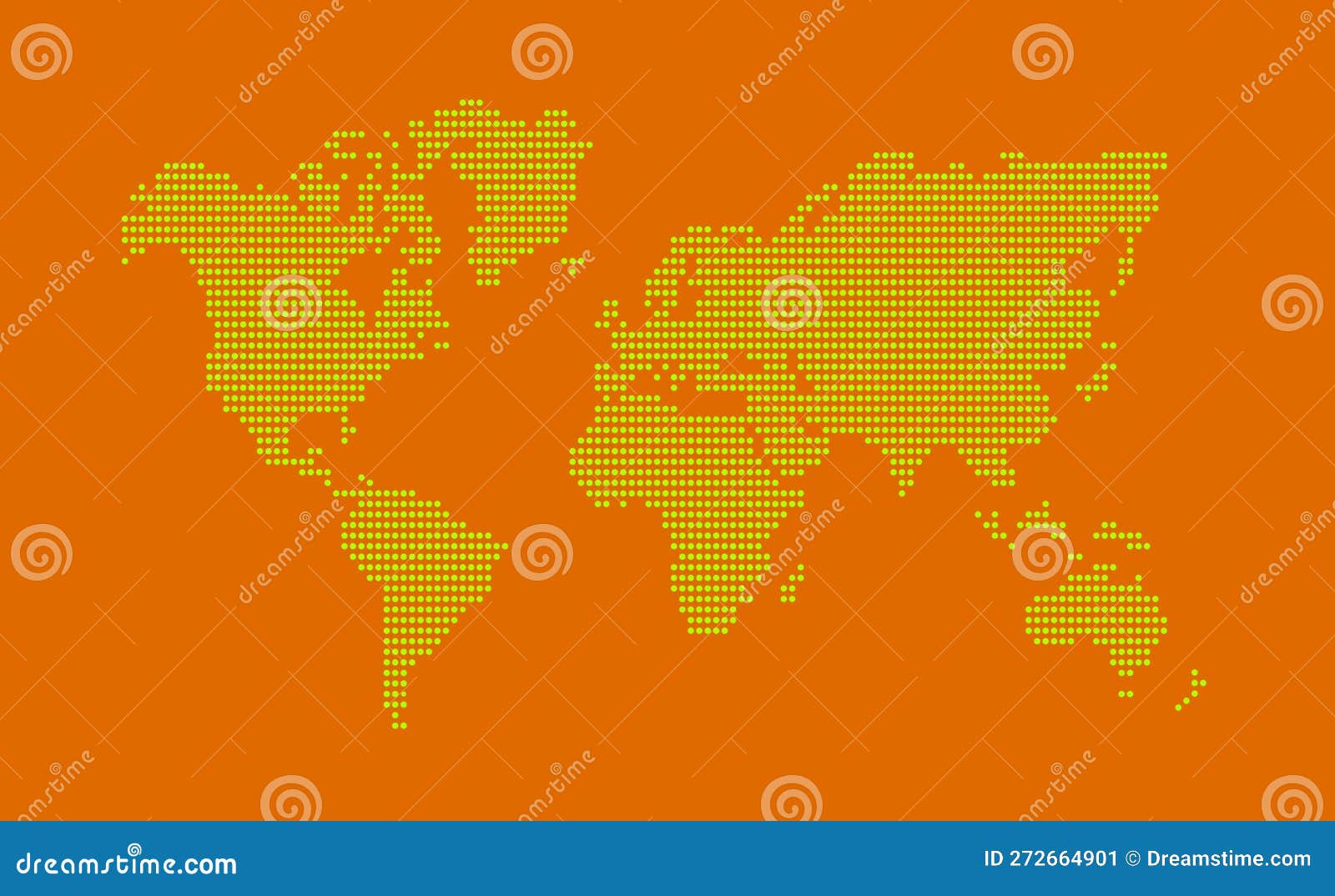 Dotted World Map. Vector Illustration Stock Vector - Illustration of ...
