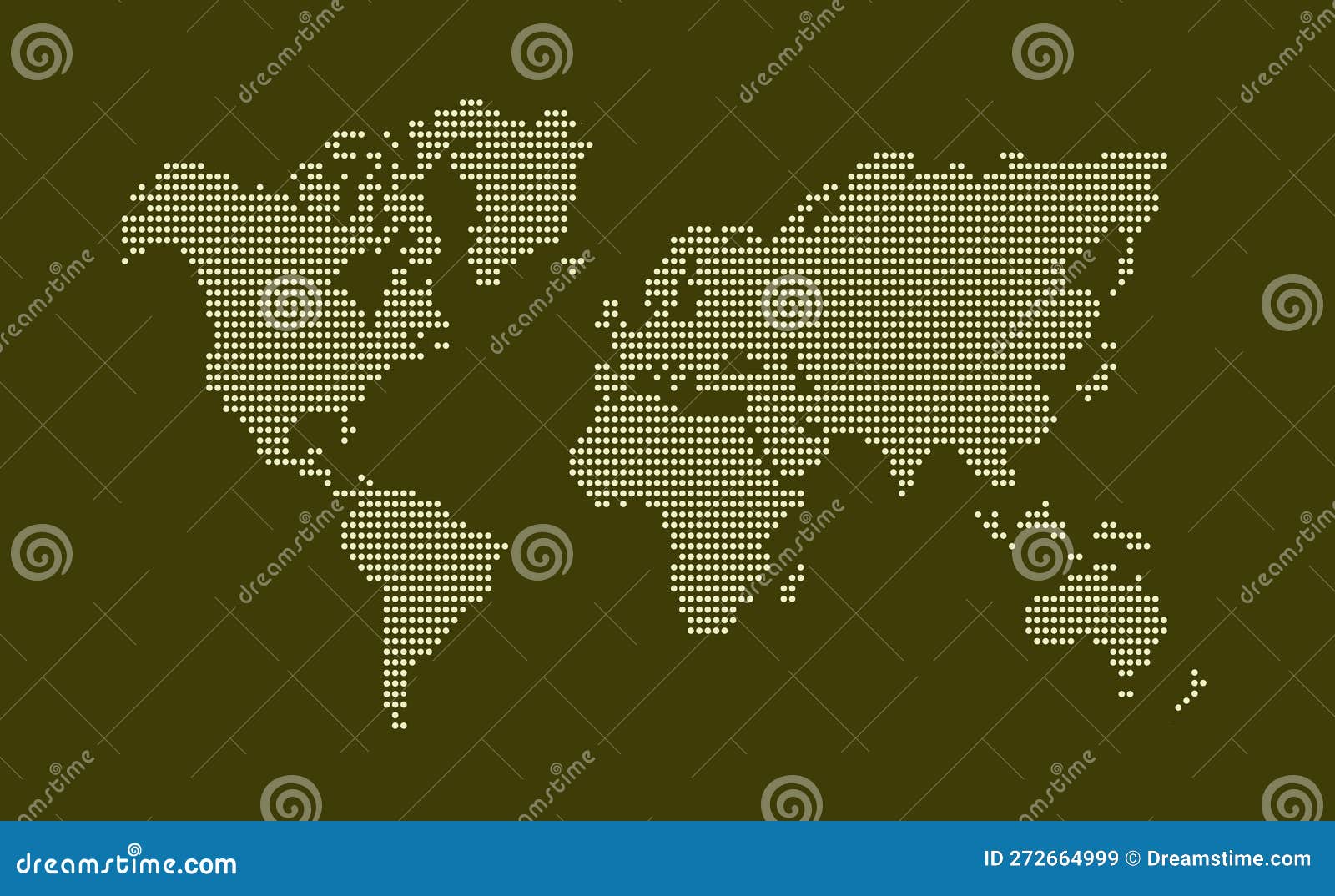 Dotted World Map. Vector Illustration Stock Vector - Illustration of ...