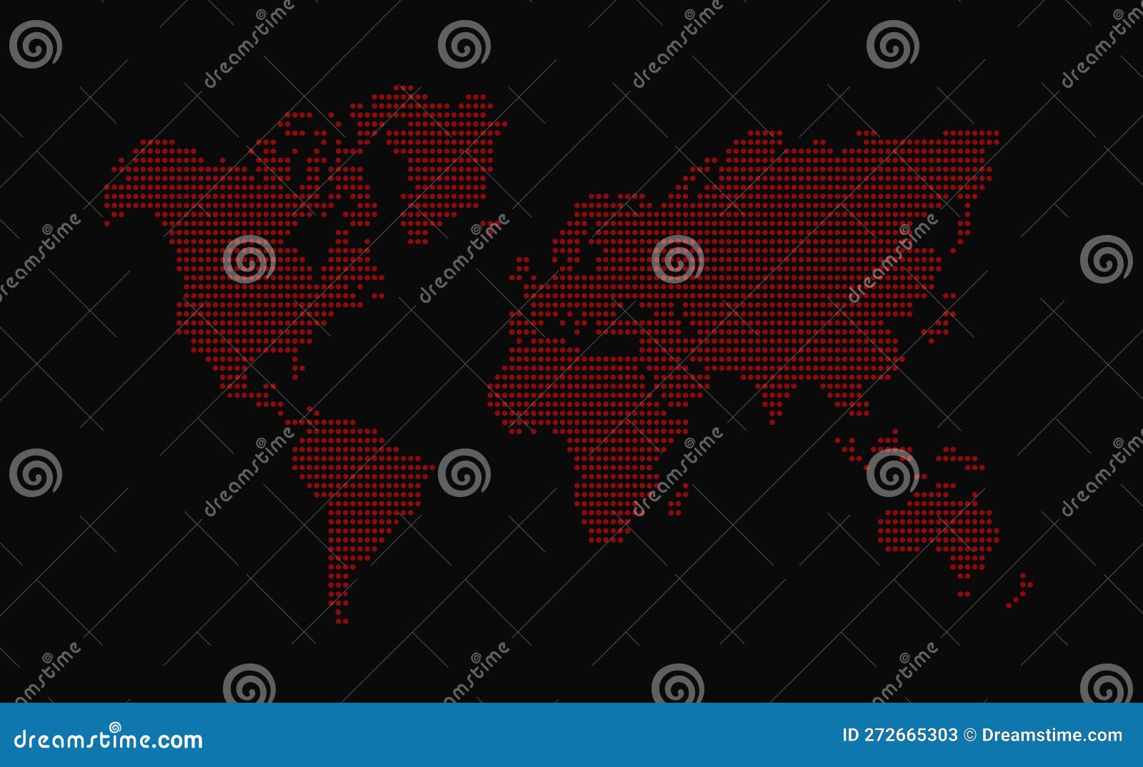 Dotted World Map. Vector Illustration Stock Vector - Illustration of ...